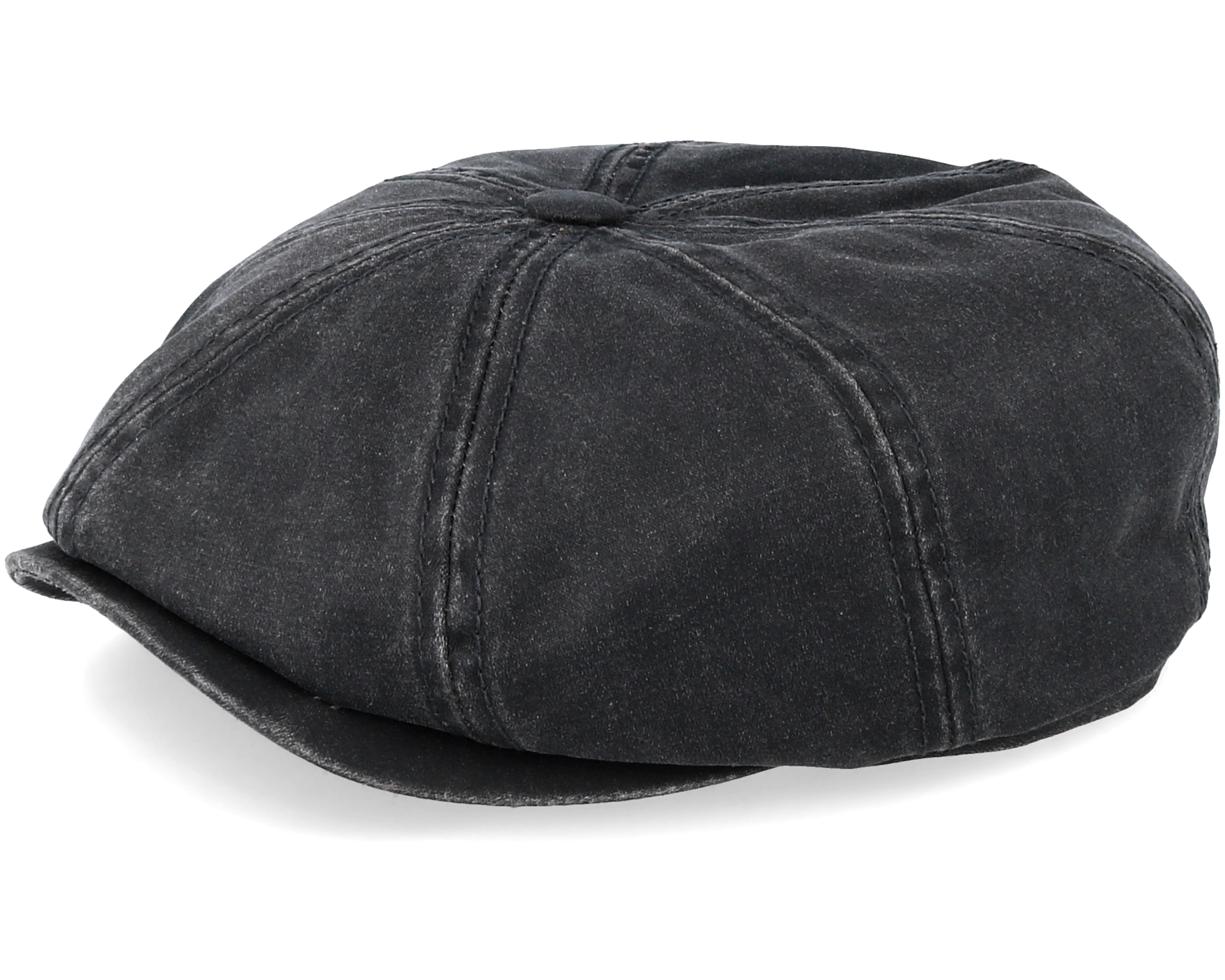 Hatteras Co/Pe Black Flat Cap - Stetson caps - Hatstoreworld.com