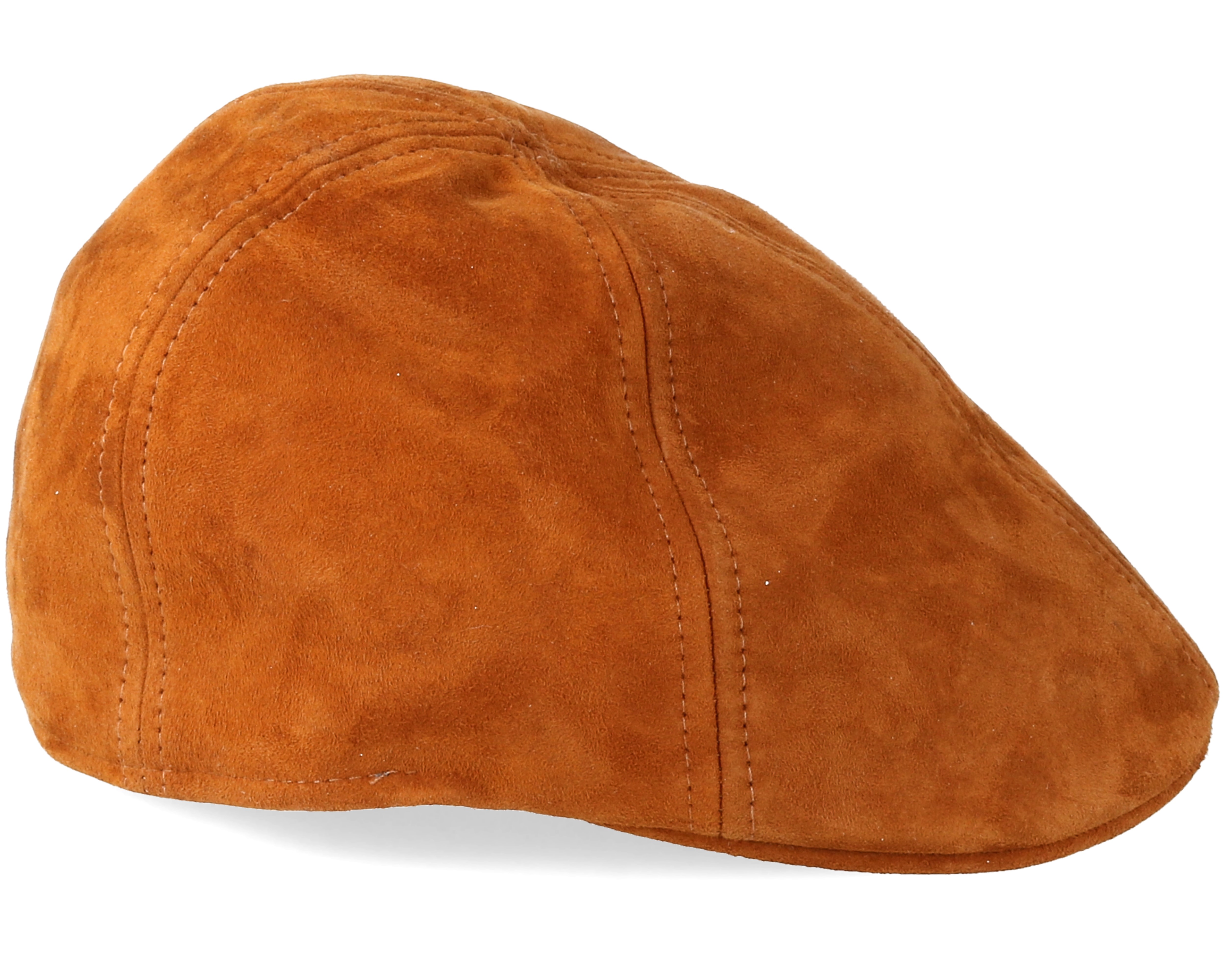 Texas Goat Suede Light Brown Flat Cap - Stetson caps - Hatstoreworld.com
