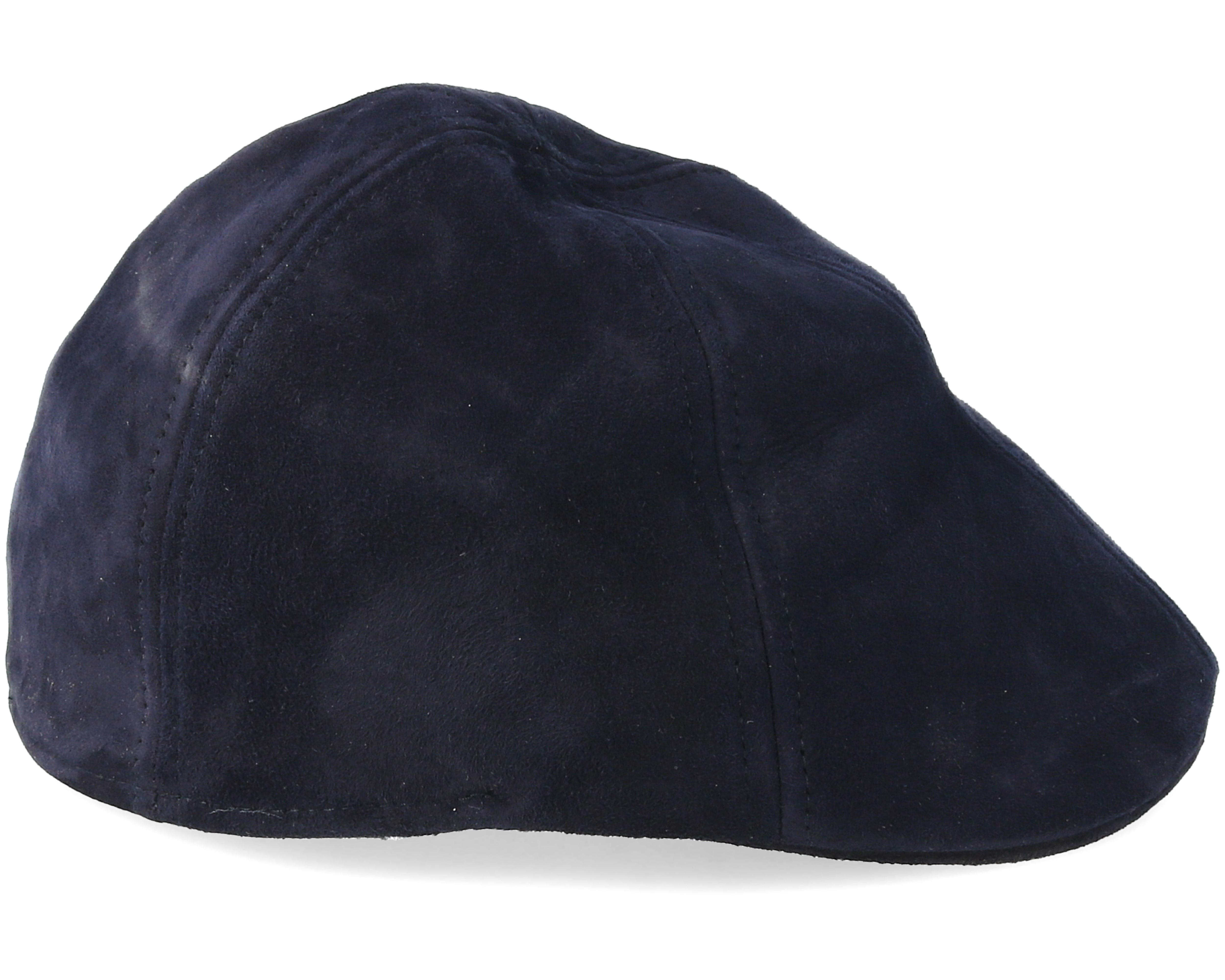 Texas Goat Suede Navy Flat Cap - Stetson caps - Hatstoreworld.com