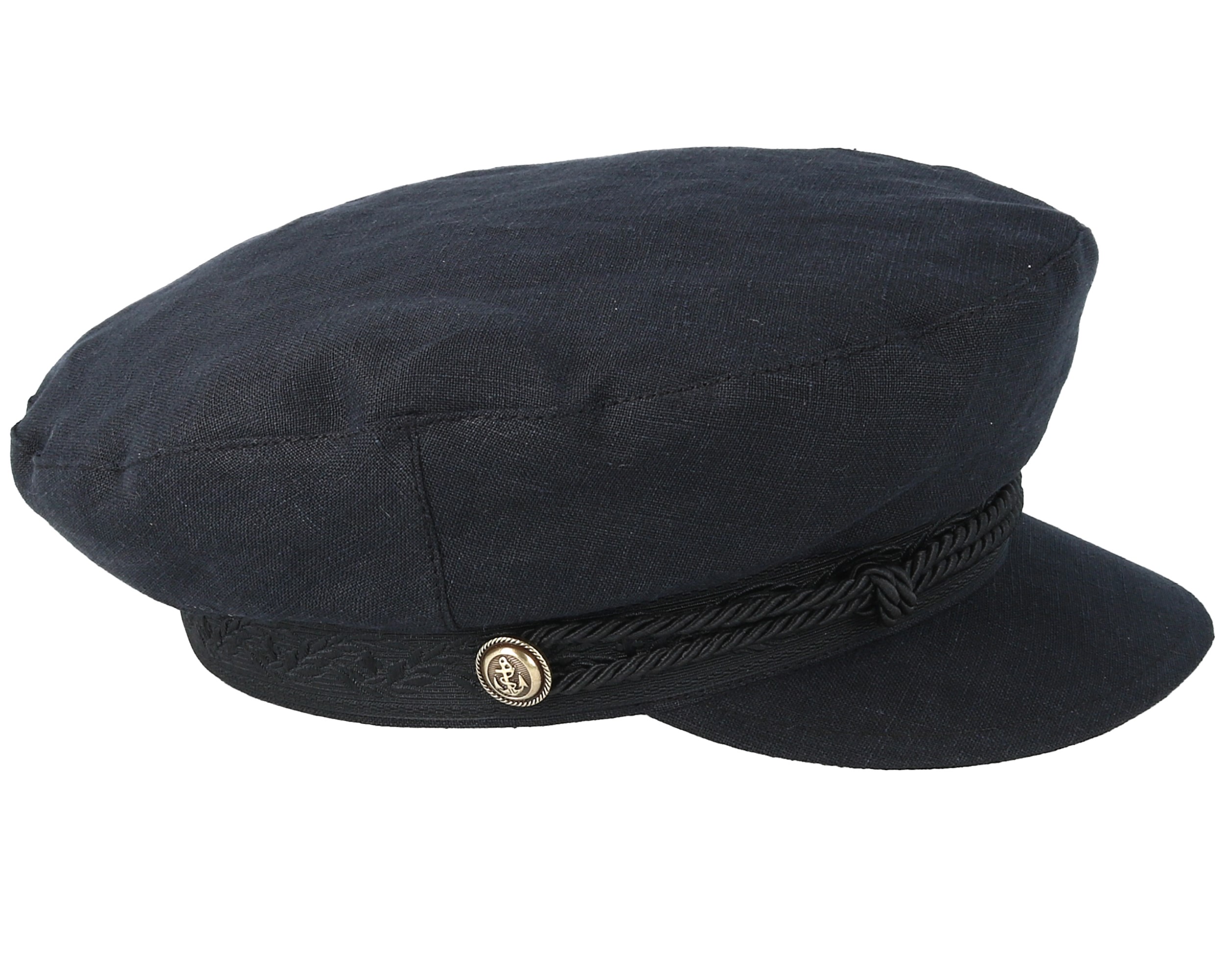 Riders Cap Linen Black Vega - Stetson caps - Hatstoreworld.com