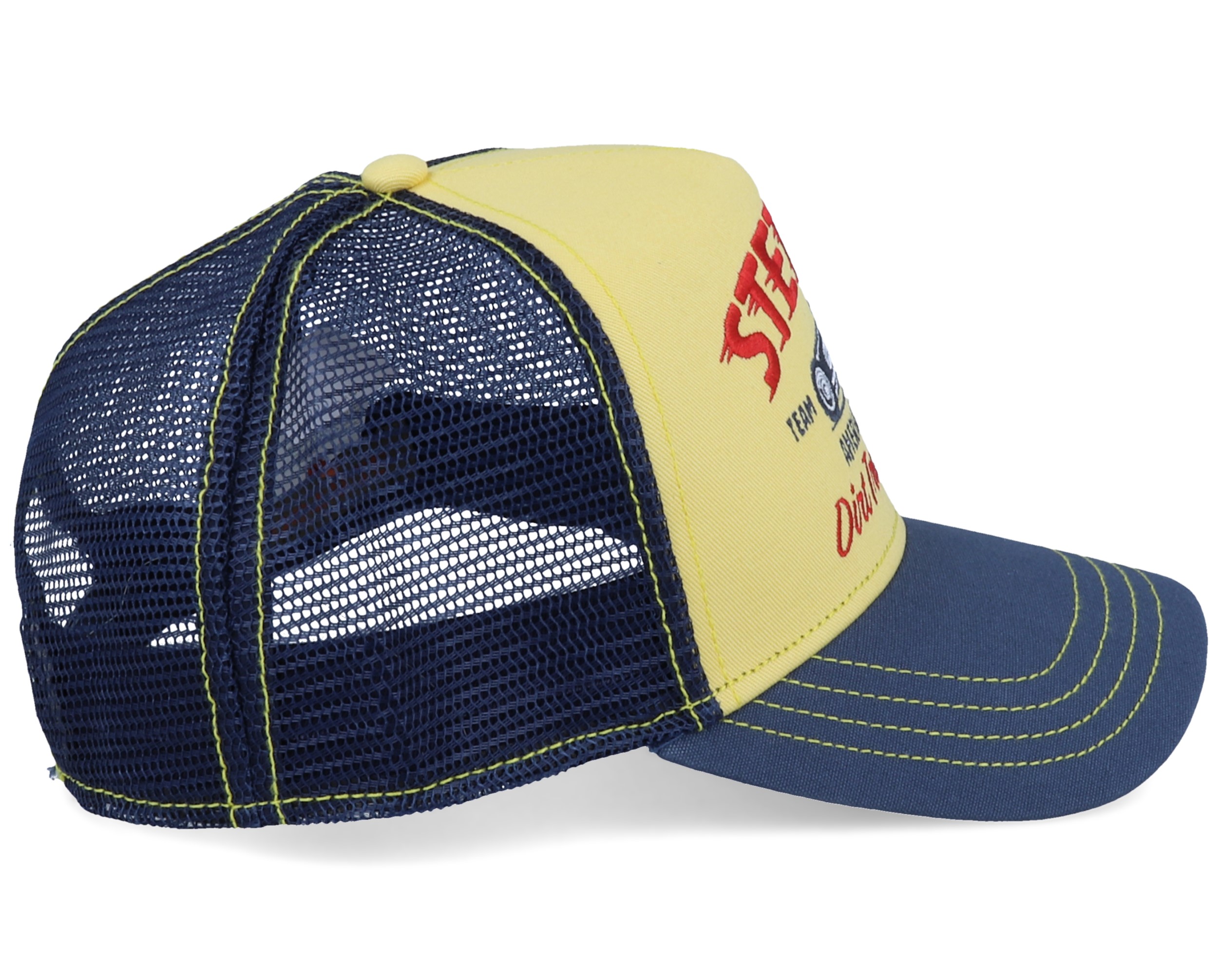 Dirt Track Racing Yellow/Navy Trucker - Stetson caps - Hatstoreworld.com