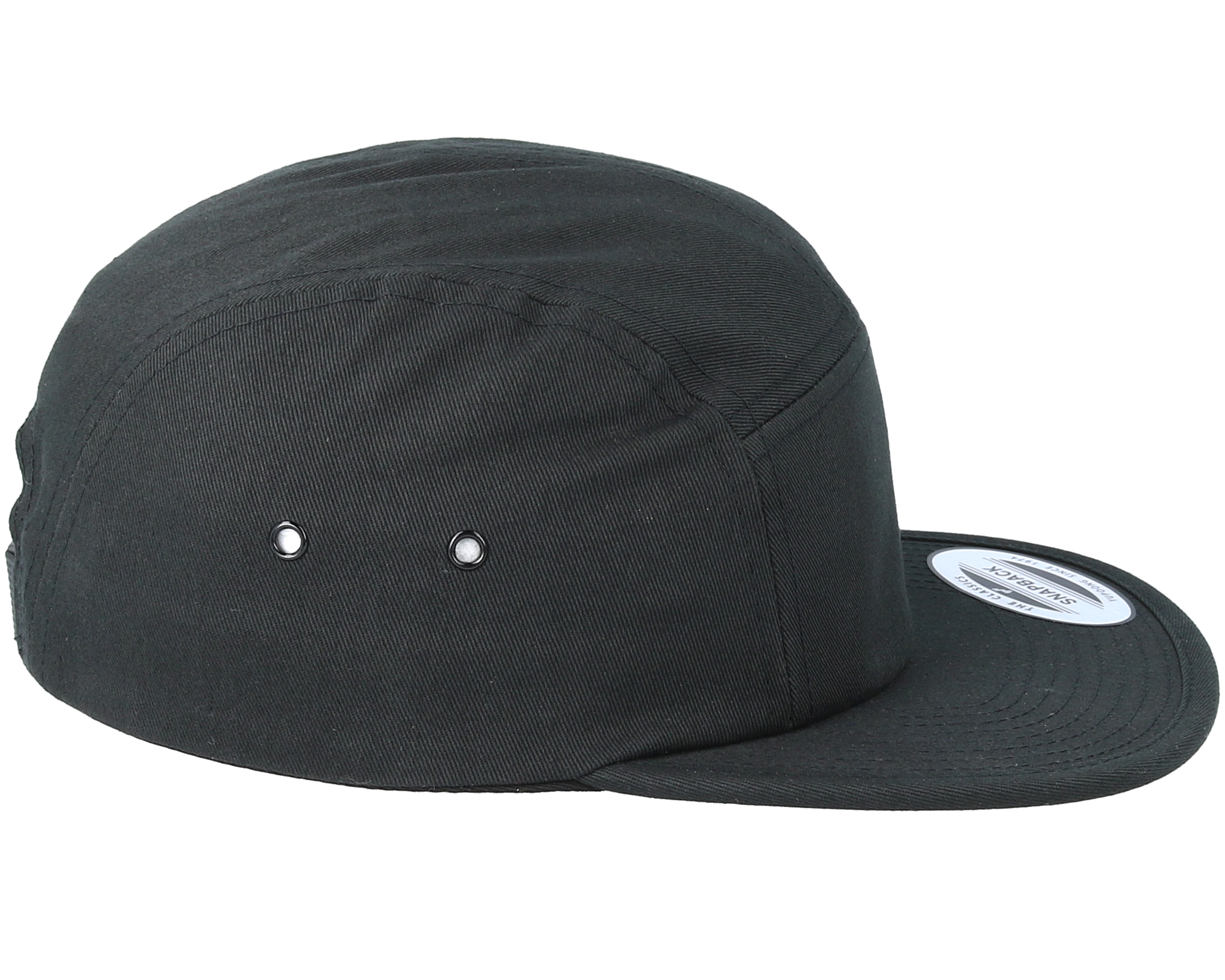 Black 5-Panel - Yupoong caps - Hatstoreworld.com