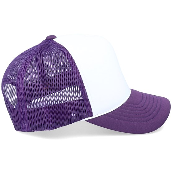 Foam Blank White/Purple Trucker - Yupoong caps - Hatstoreworld.com