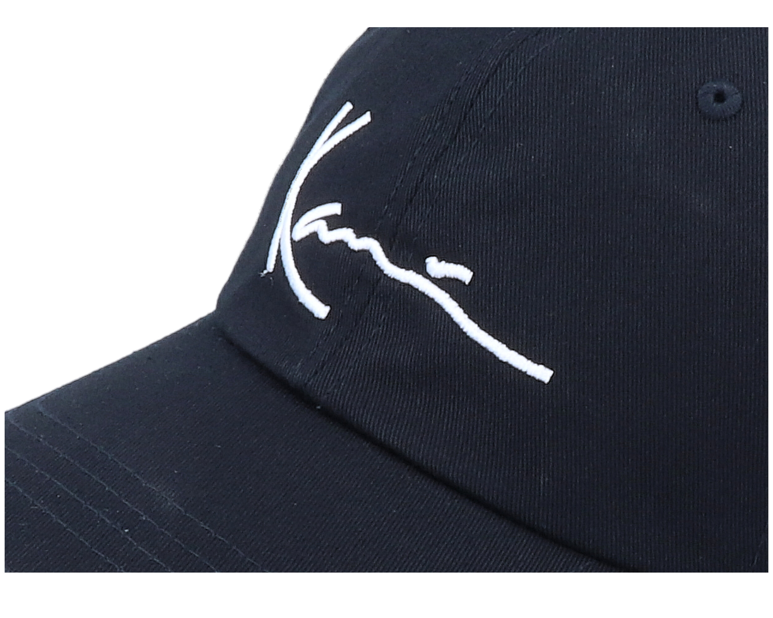 Signature Cap Black/White Adjustable - Karl Kani caps - Hatstoreworld.com