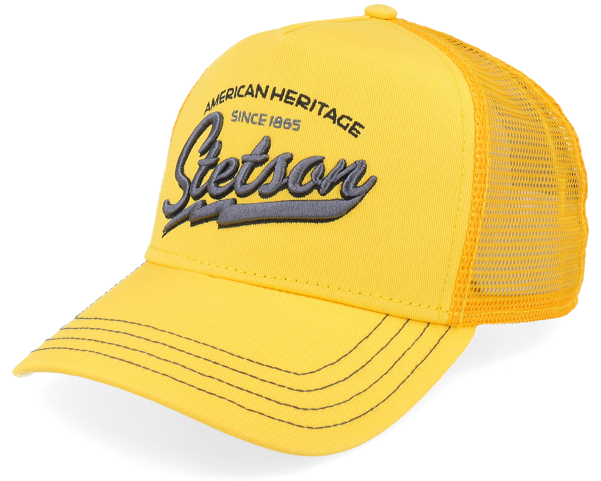 American Heritage Classic Yellow Trucker - Stetson caps - Hatstoreworld.com