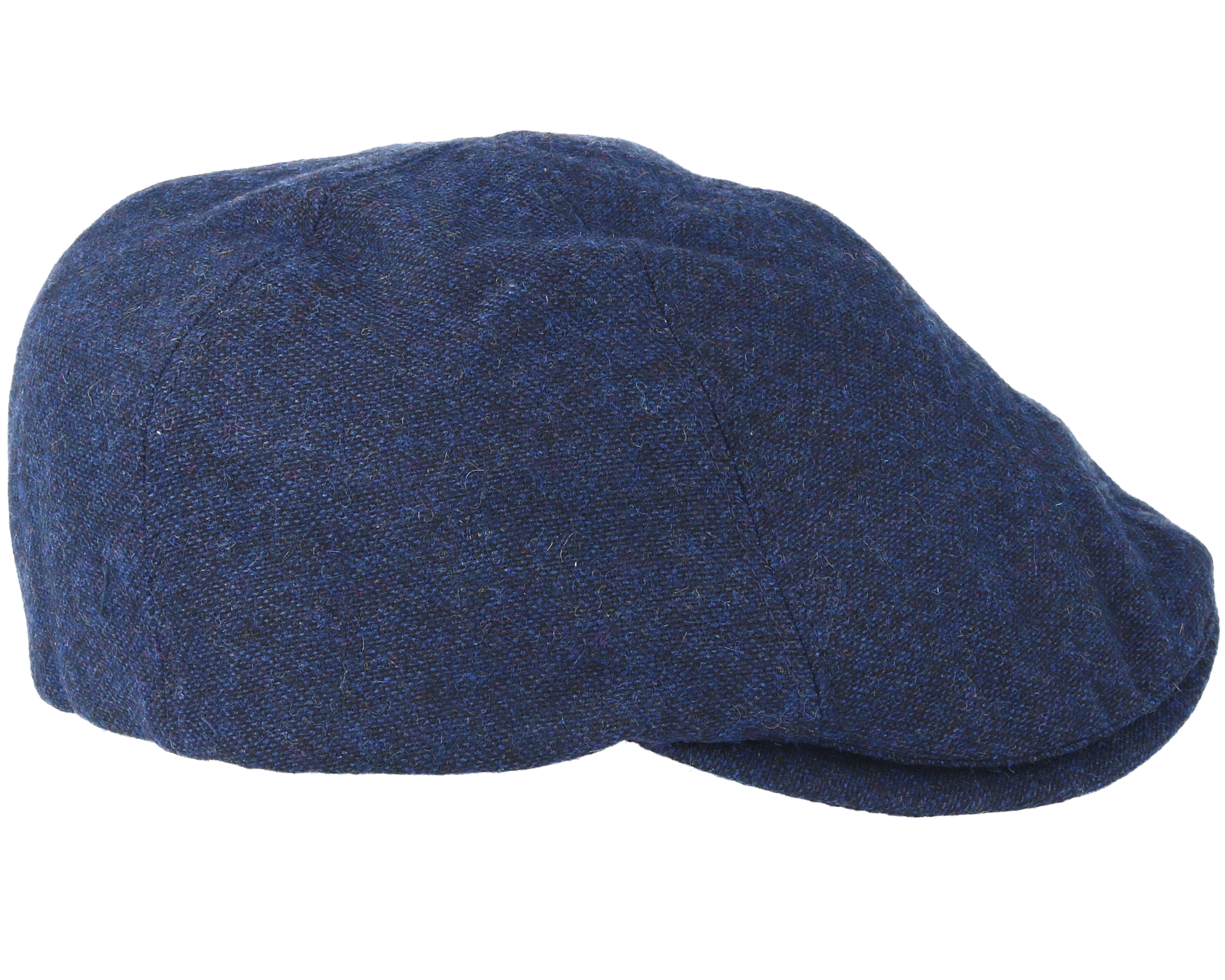 Boiled Wool Navy Flat Cap - Fred Perry caps - Hatstoreworld.com