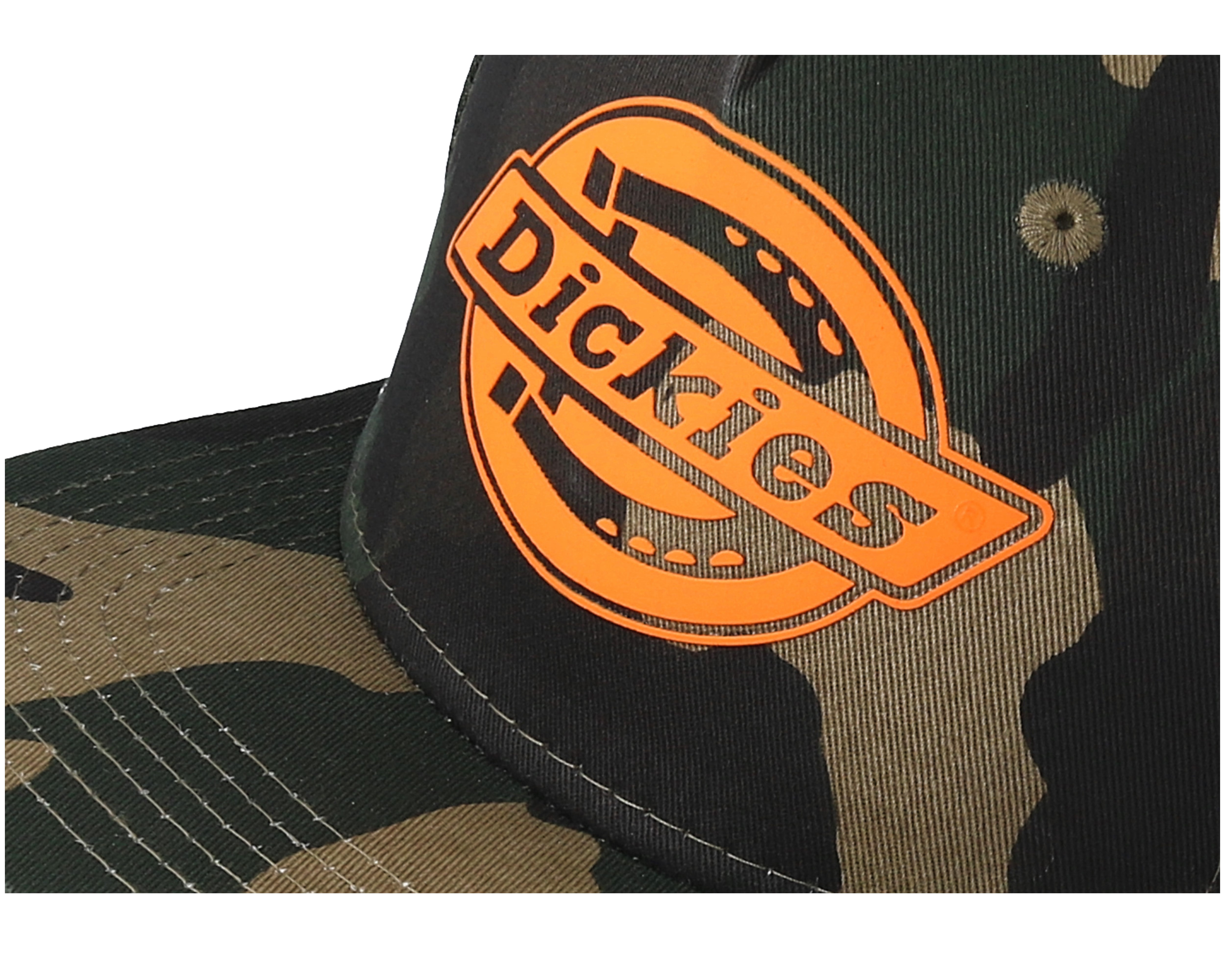 Oakland Camo/Orange Snapback - Dickies caps - Hatstoreworld.com