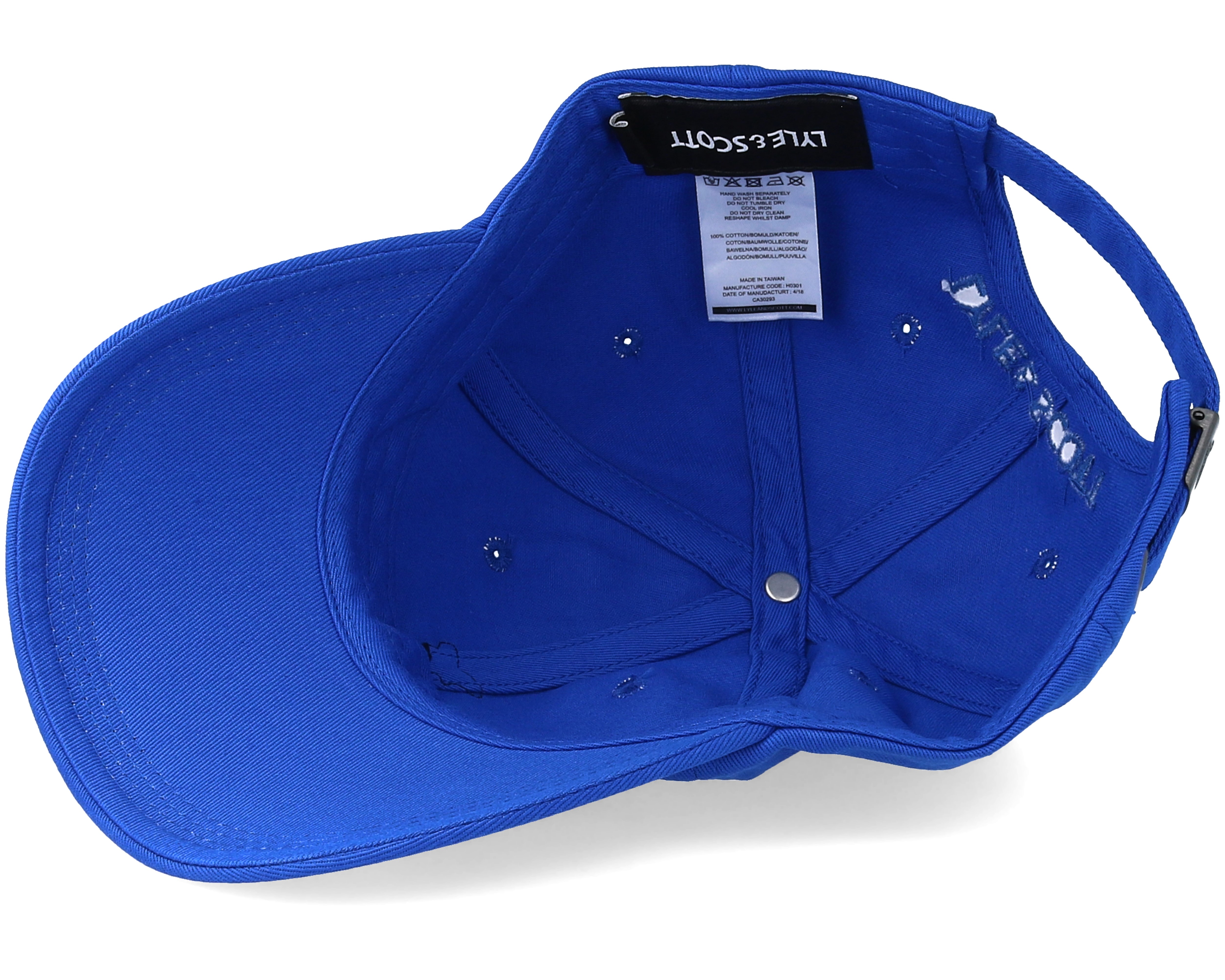 Cotton Twill Baseball Cap Duke Blue Adjustable - Lyle & Scott caps ...