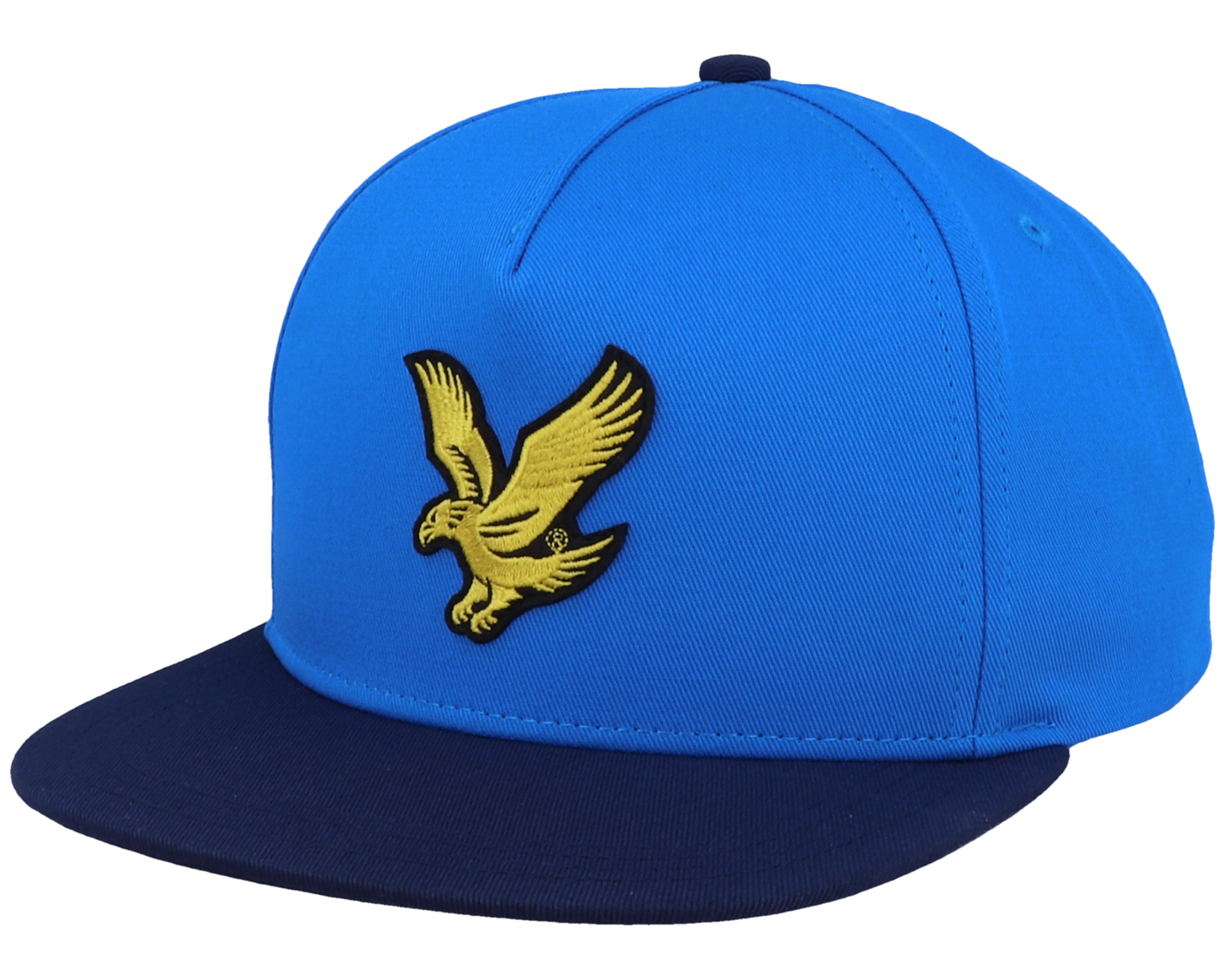 Colour Block Eagle Cap Bright Royal Blue/Dark Navy Strapback - Lyle ...
