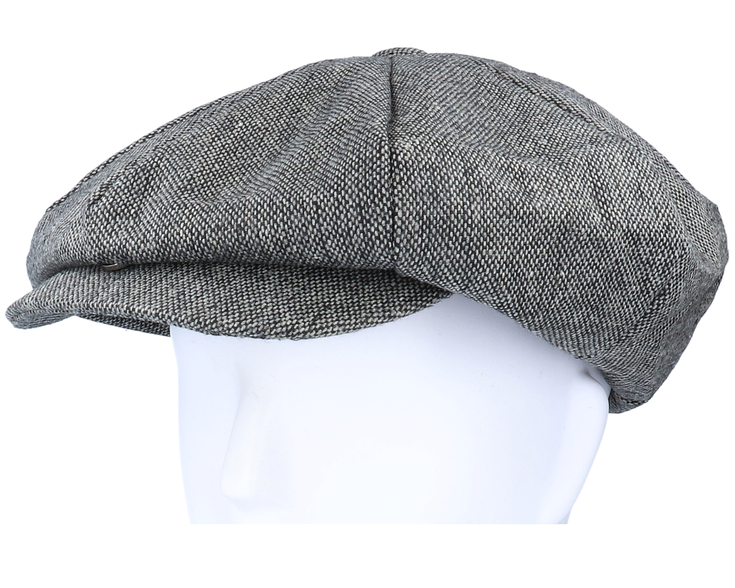 Marl Tweed Big Apple Black Flat Cap - Jaxon & James caps ...
