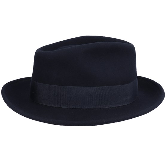 Crushable C-Crown Black Fedora - Jaxon & James hats - Hatstoreworld.com