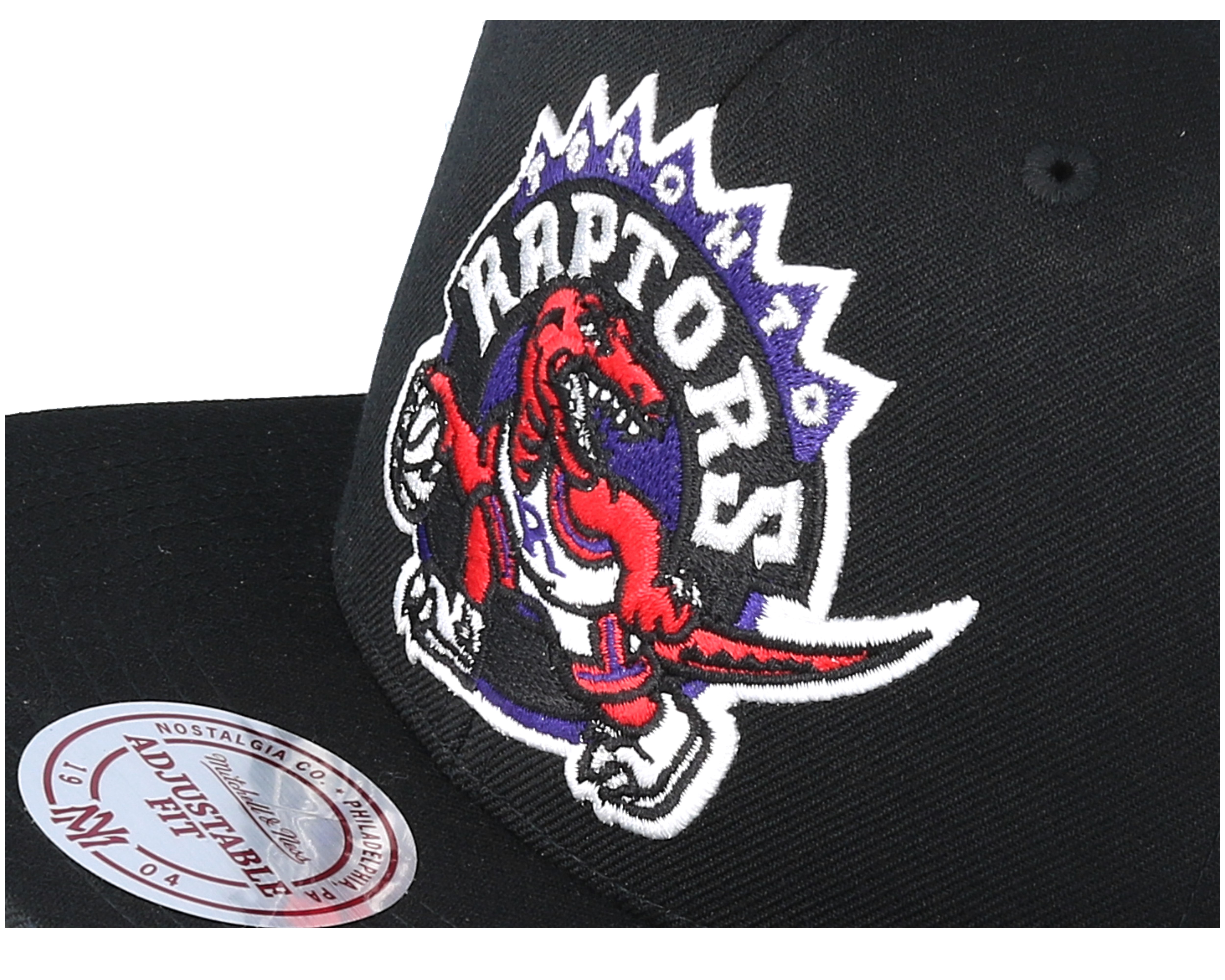 Toronto Raptor Wool Solid Black/Red Snapback - Mitchell & Ness caps ...