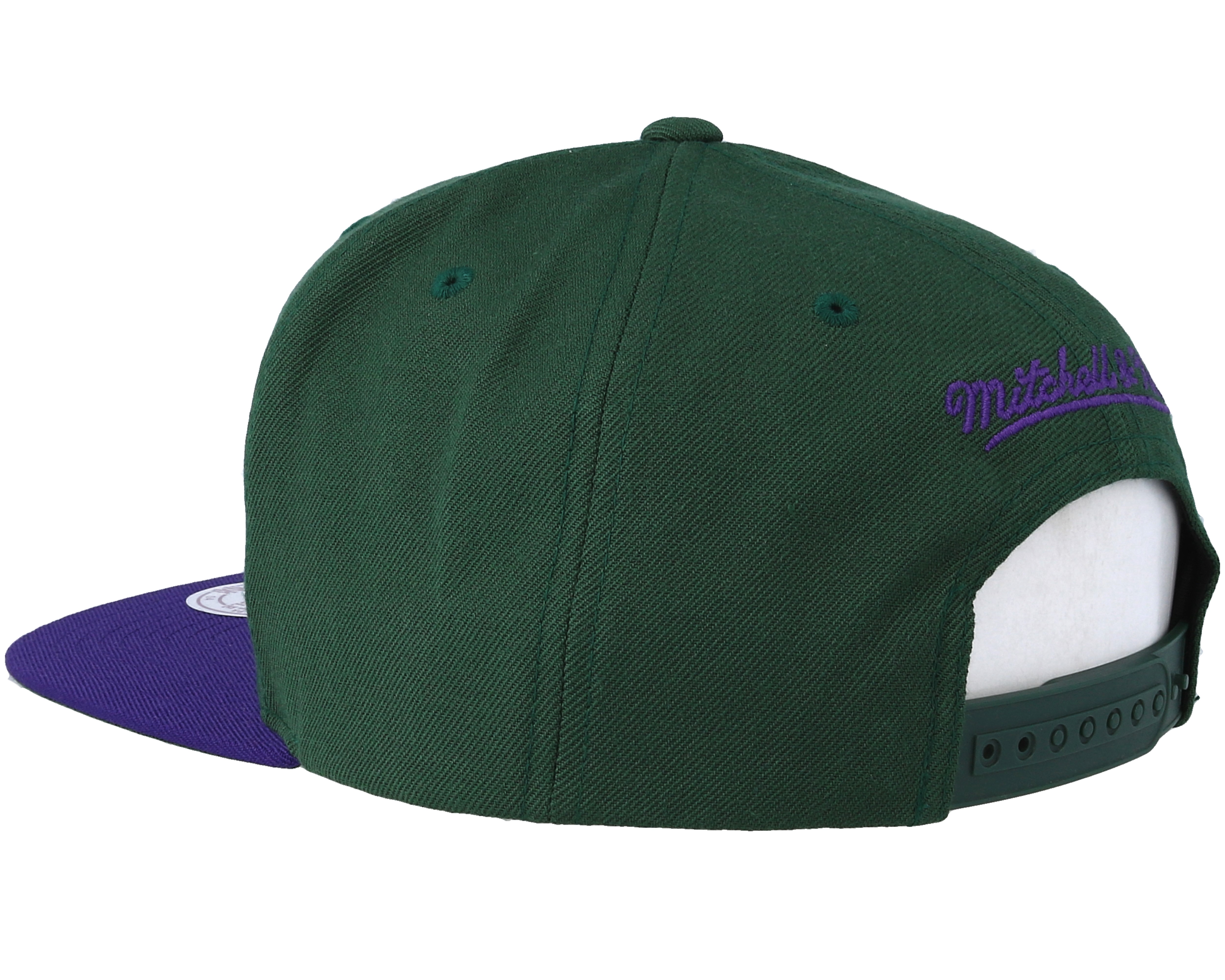 Milwaukee Bucks 2 Tone Green/Purple Snapback - Mitchell & Ness caps ...