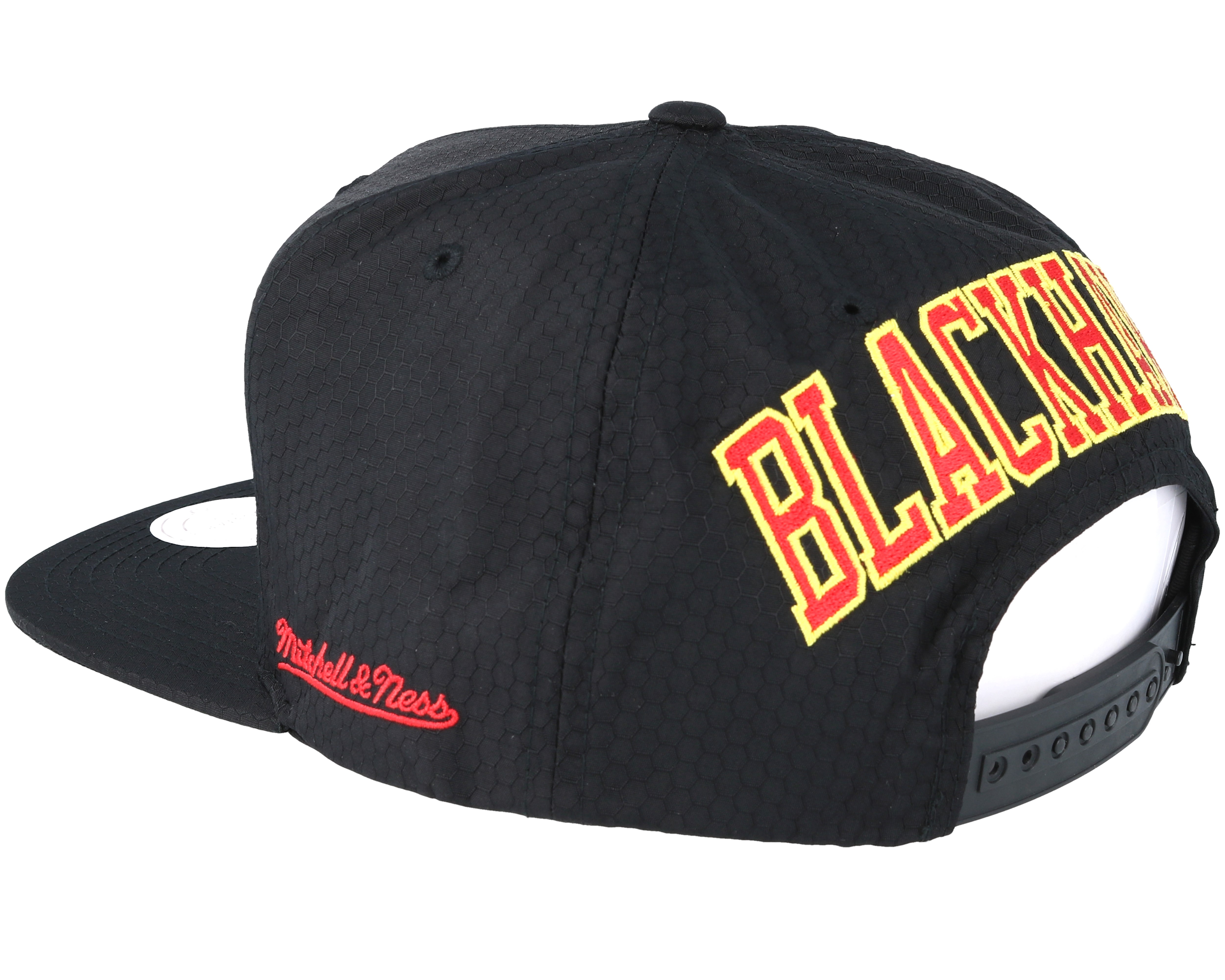Chicago Blackhawks Riptop Honeycomb Black Snapback - Mitchell & Ness ...
