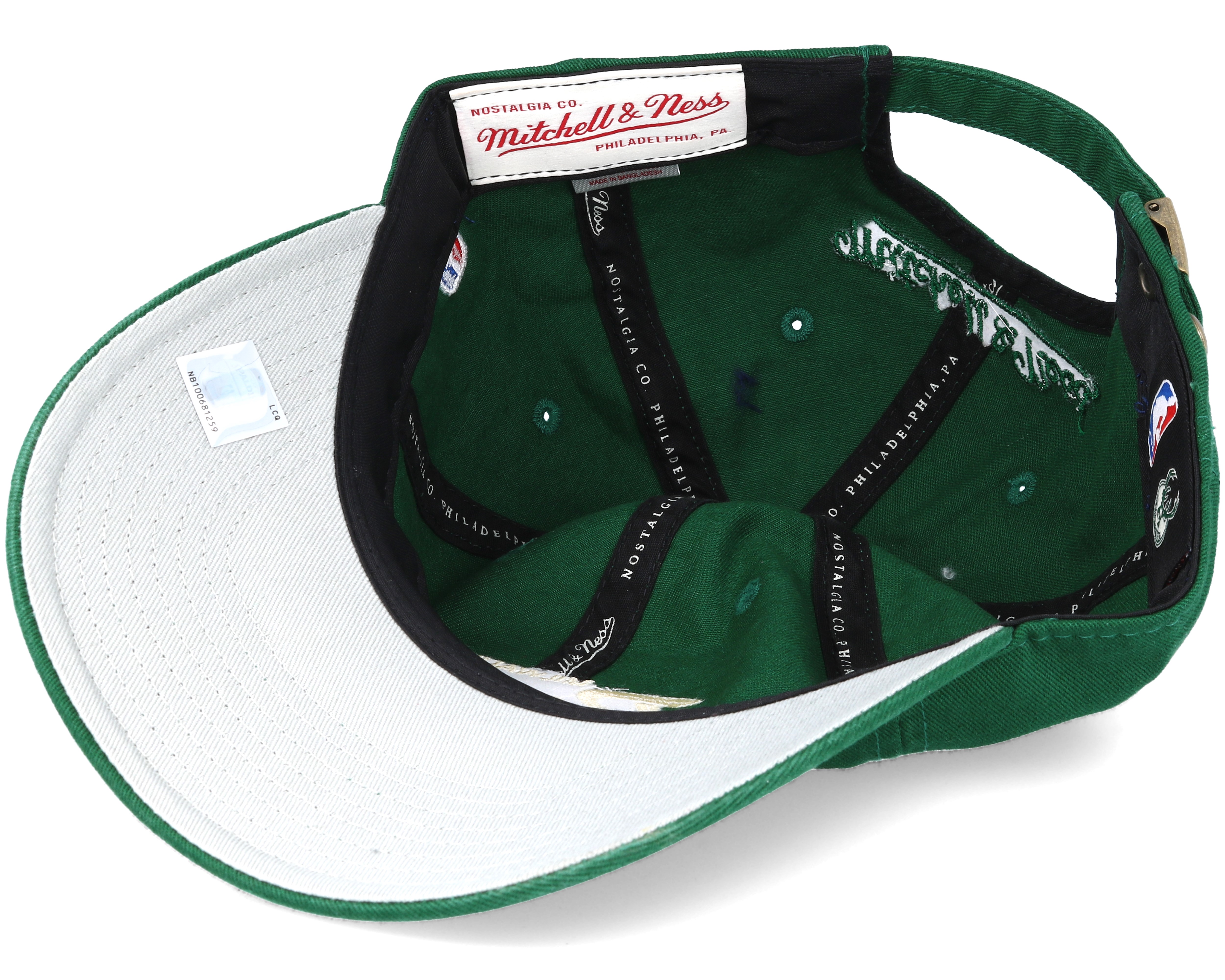 Milwaukee Bucks Special Script Dad Green Adjustable - Mitchell & Ness ...