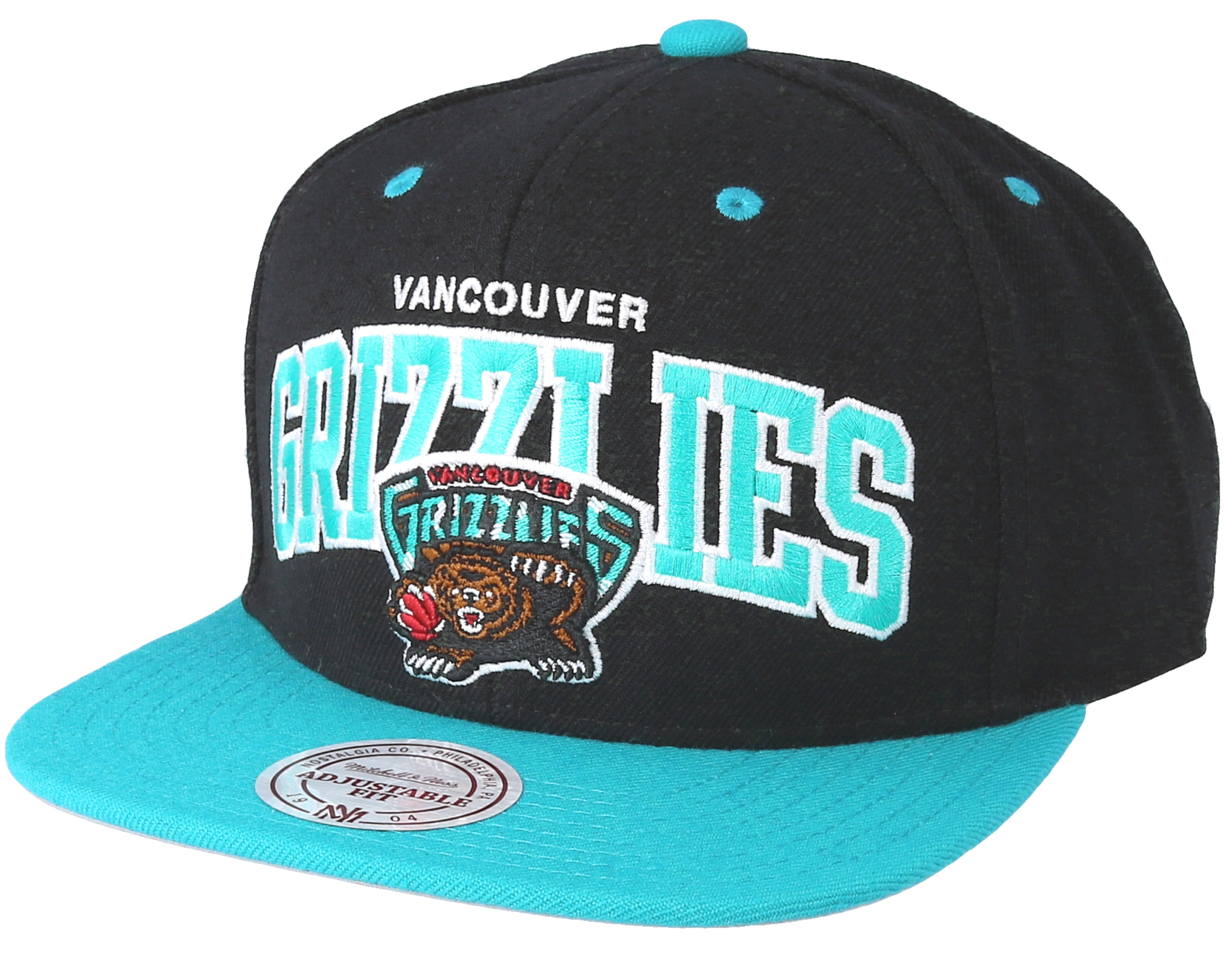 Vancouver Grizzlies Team Arch Black Snapback - Mitchell & Ness caps ...