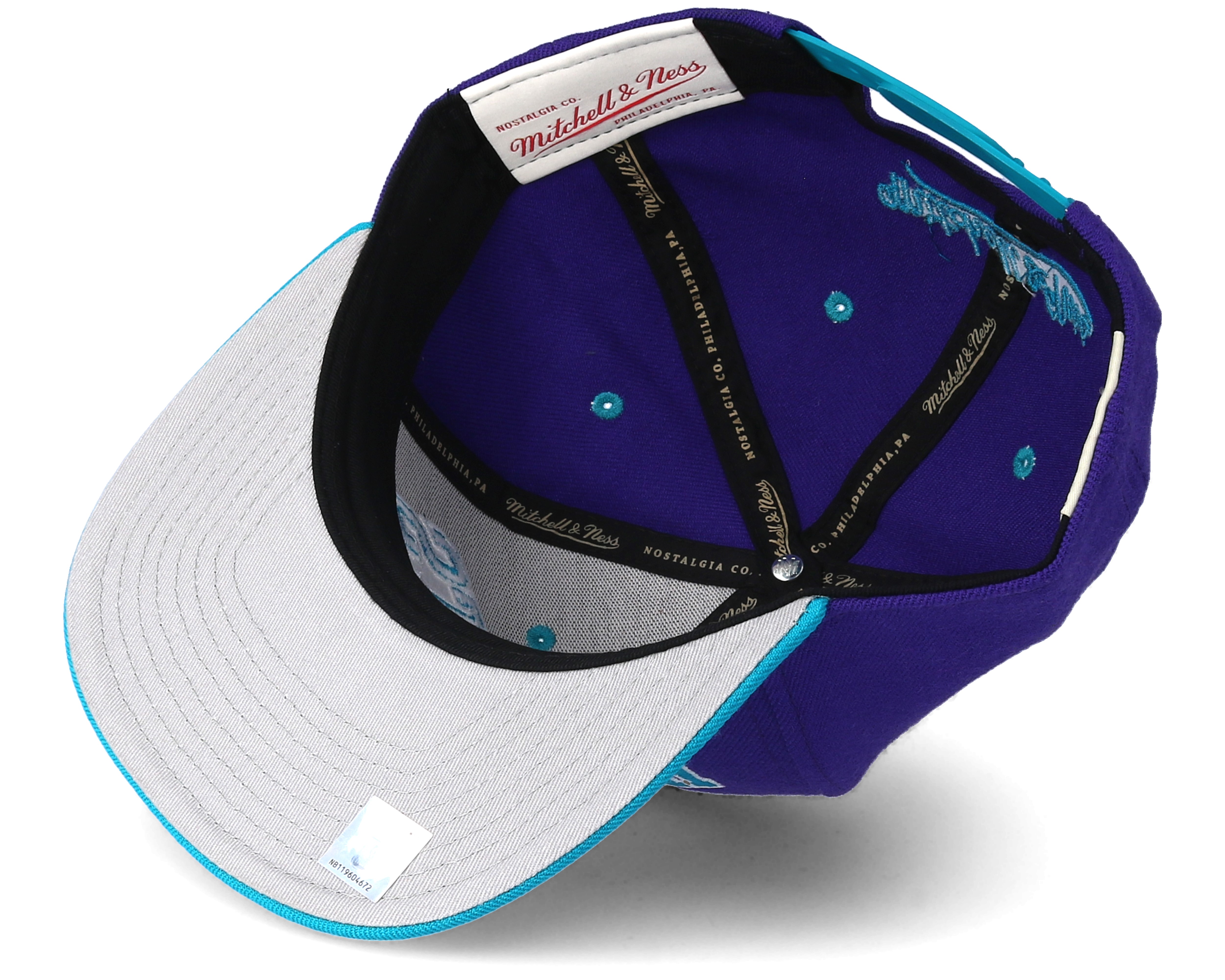 Charlotte Hornets Team Arch Purple Snapback - Mitchell & Ness caps ...