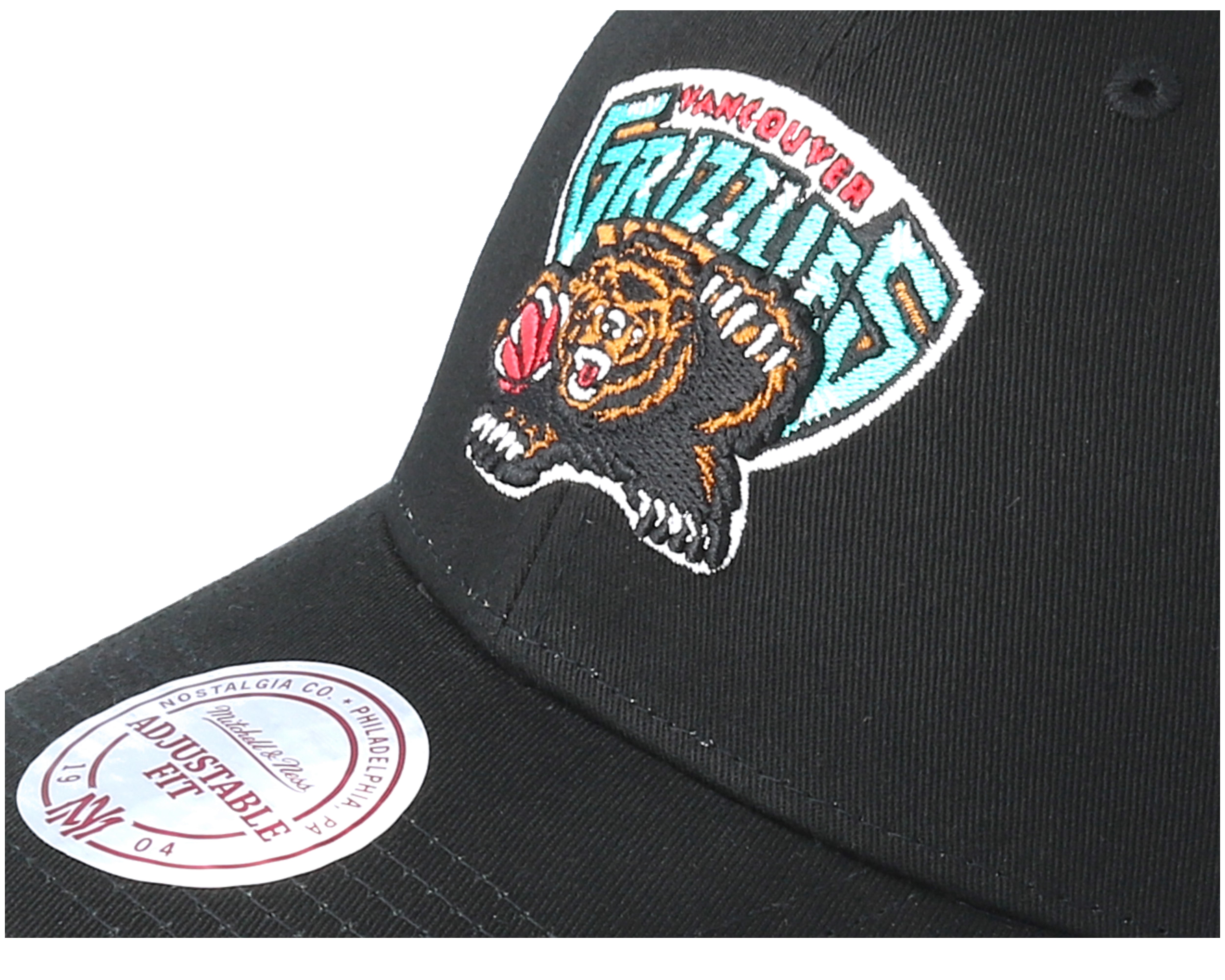 Vancouver Grizzlies Team Logo Low Profile Black Snapback - Mitchell ...