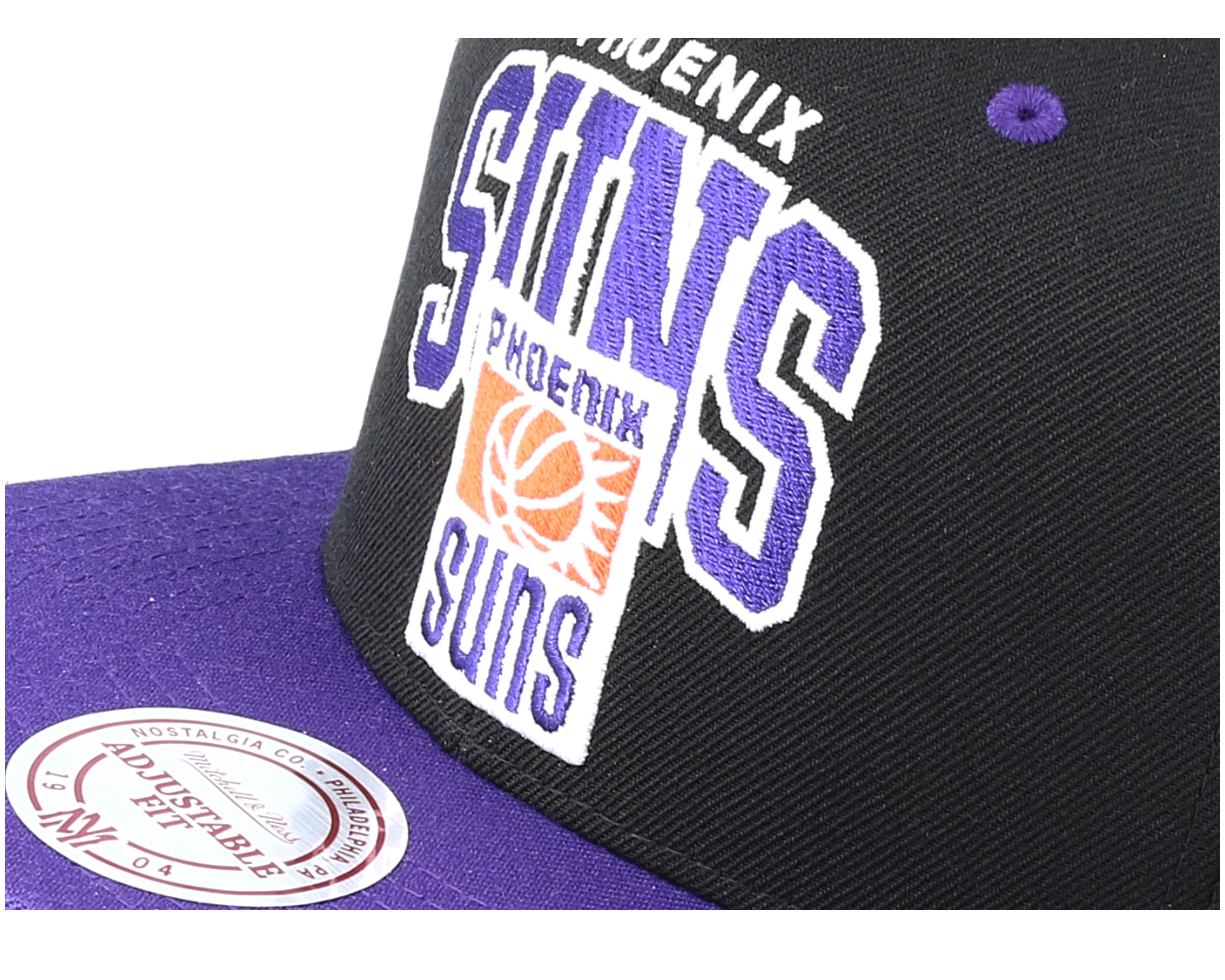 Phoenix Suns Team Arch Black/Purple Snapback - Mitchell & Ness caps - Hatstoreworld.com