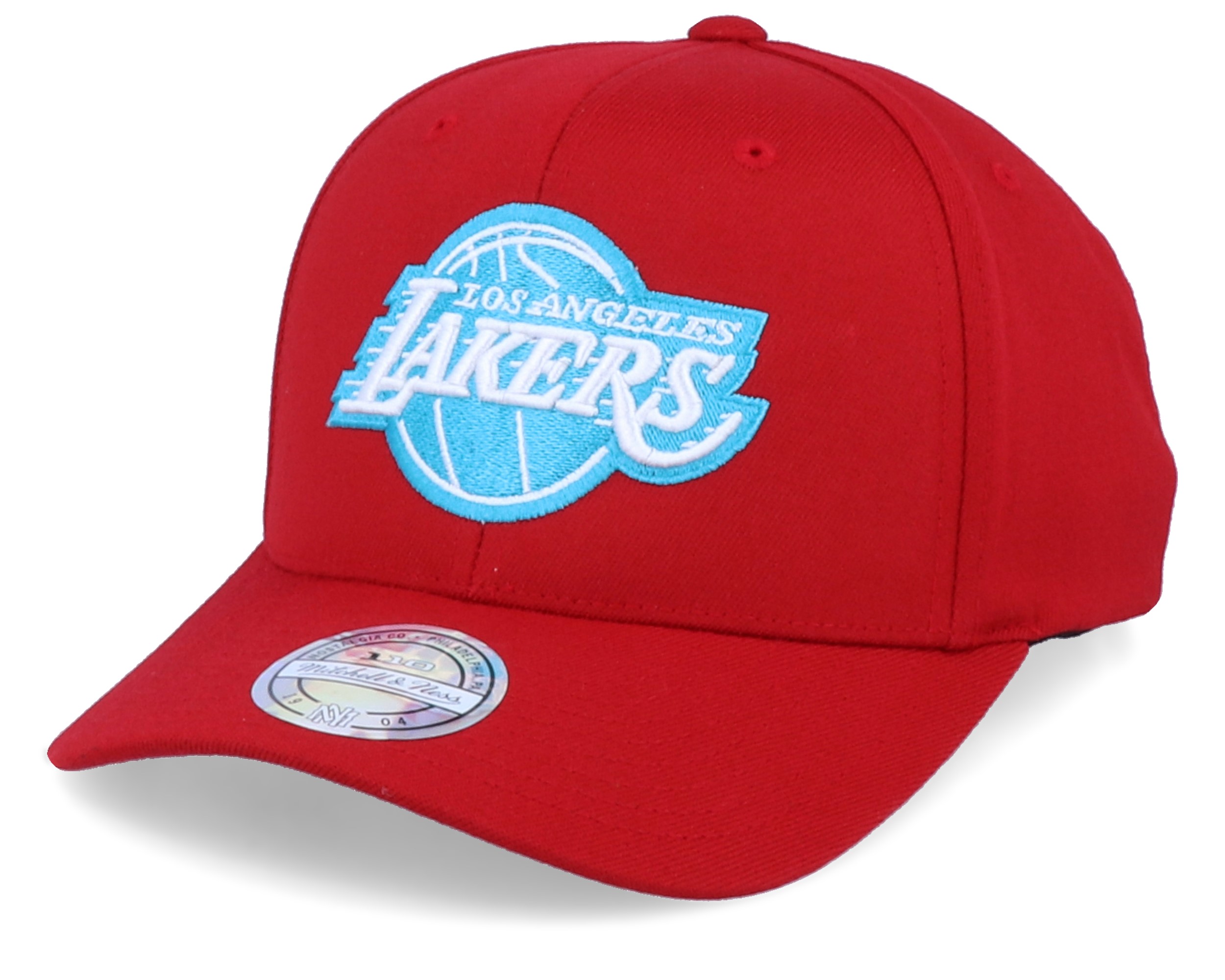 LA Lakers Red/Teal 110 Adjustable - Mitchell & Ness caps ...