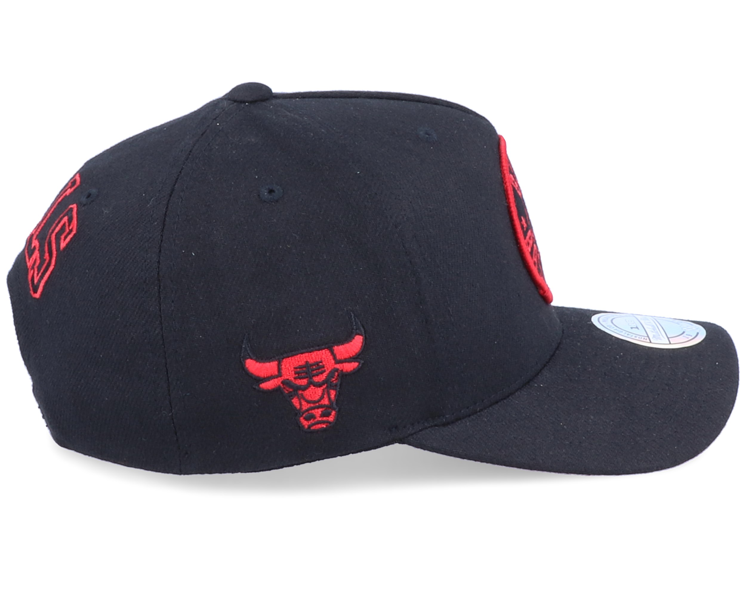 Chicago Bulls Vision High Crown Black 110 Adjustable - Mitchell & Ness ...