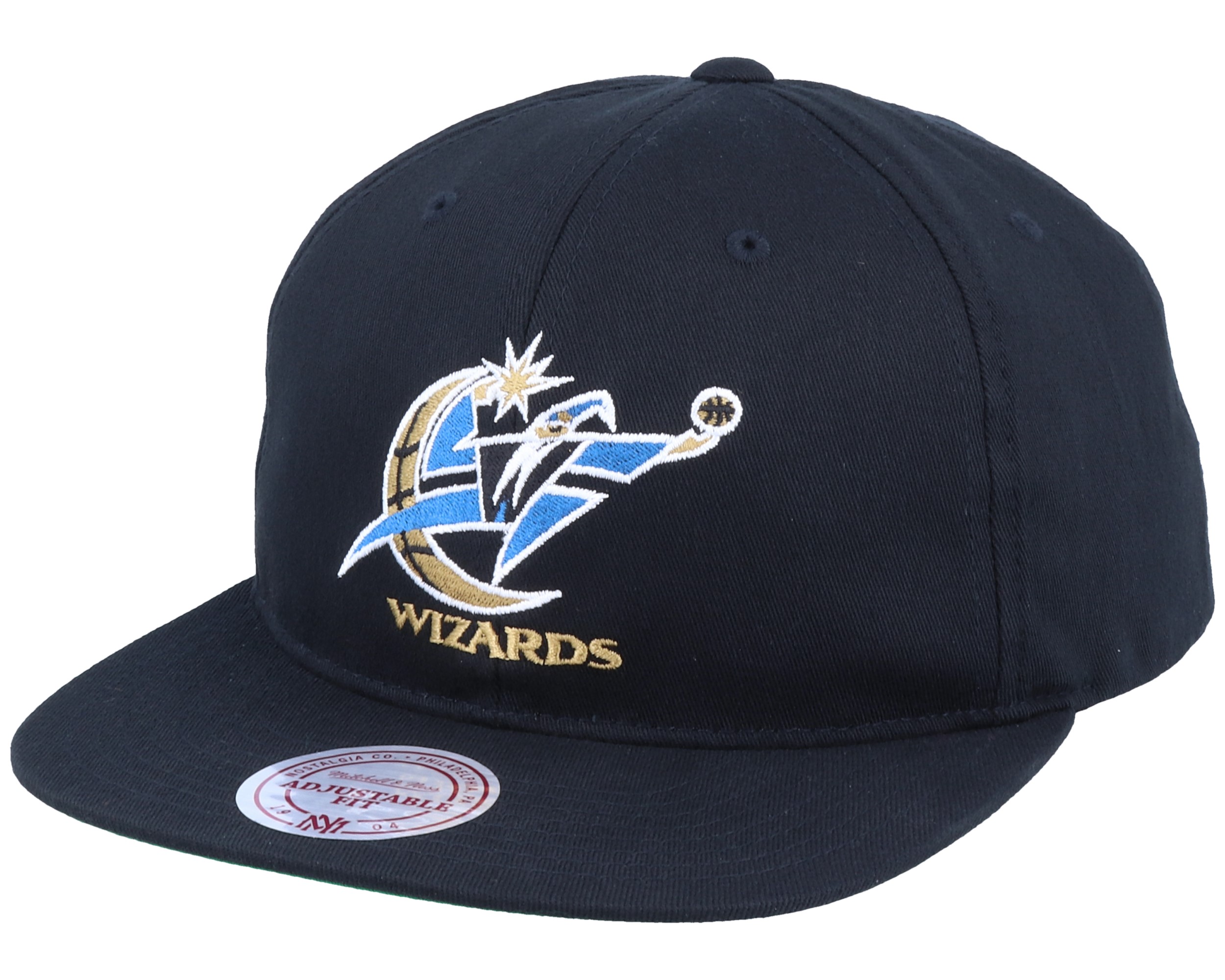 Washington Wizards Deadstock Throwback Black Snapback - Mitchell & Ness ...