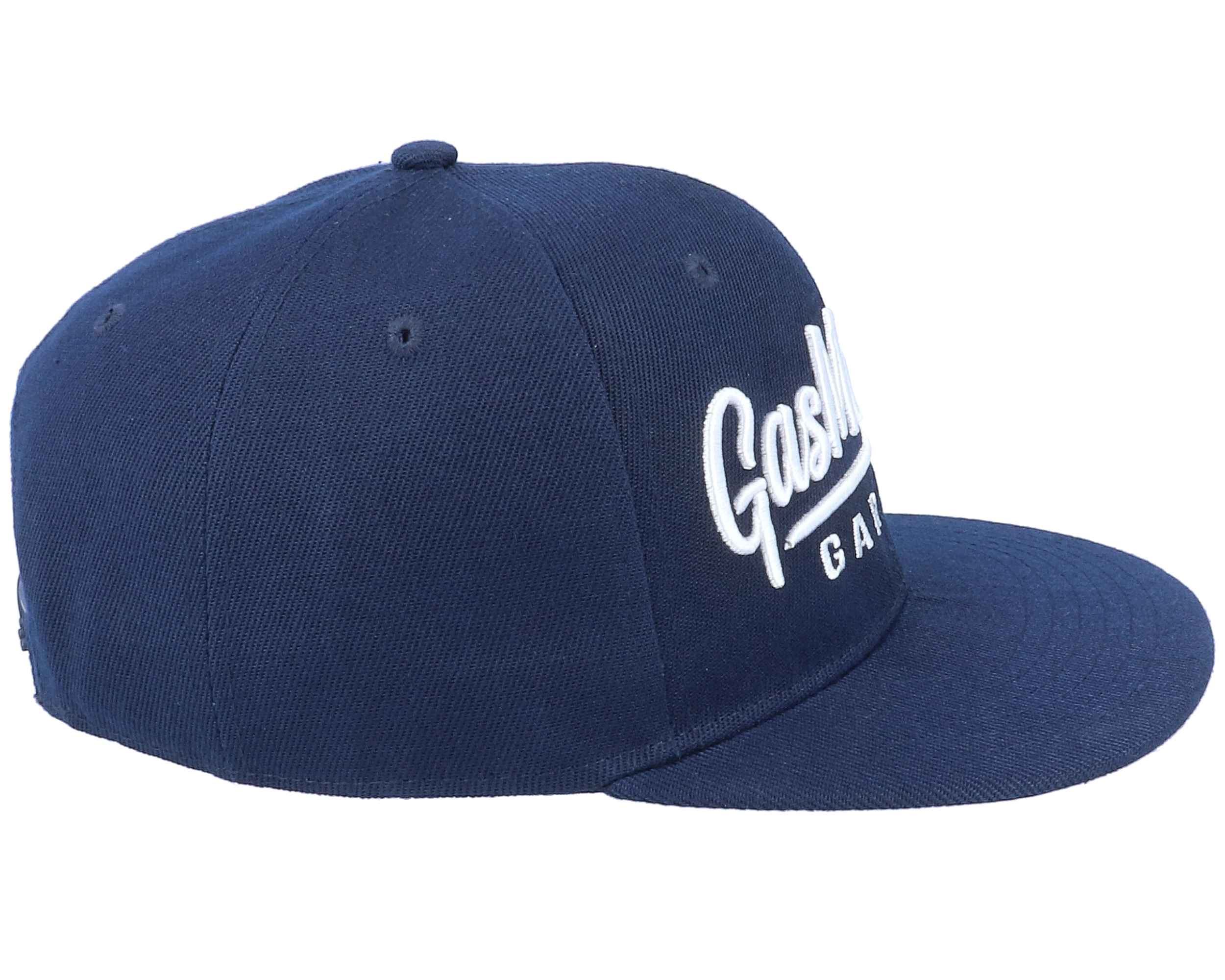 3D Script Logo Navy/White Snapback - Gas Monkey caps - Hatstoreworld.com