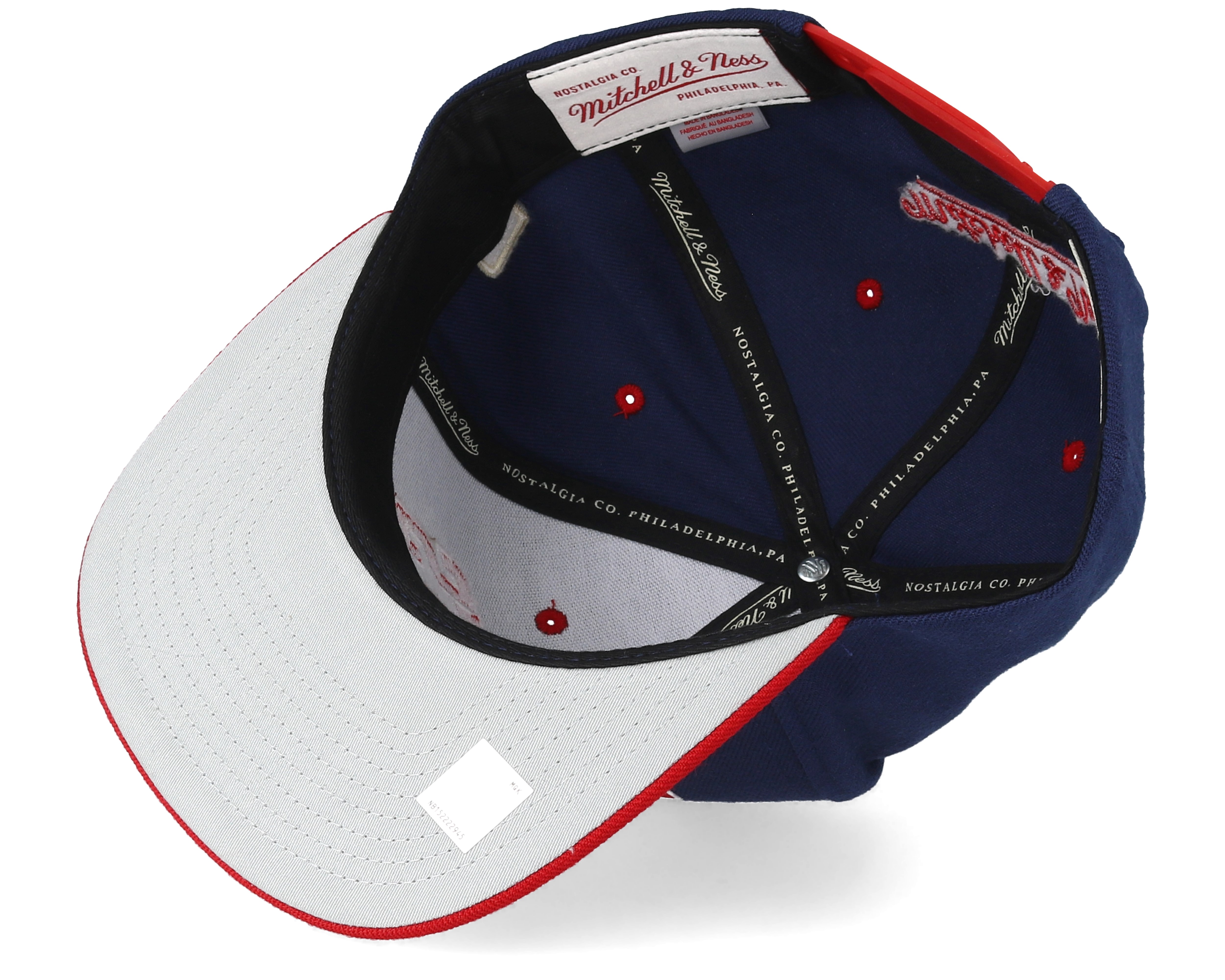 Houston Rockets Team Arch Navy/Red Snapback - Mitchell & Ness caps ...