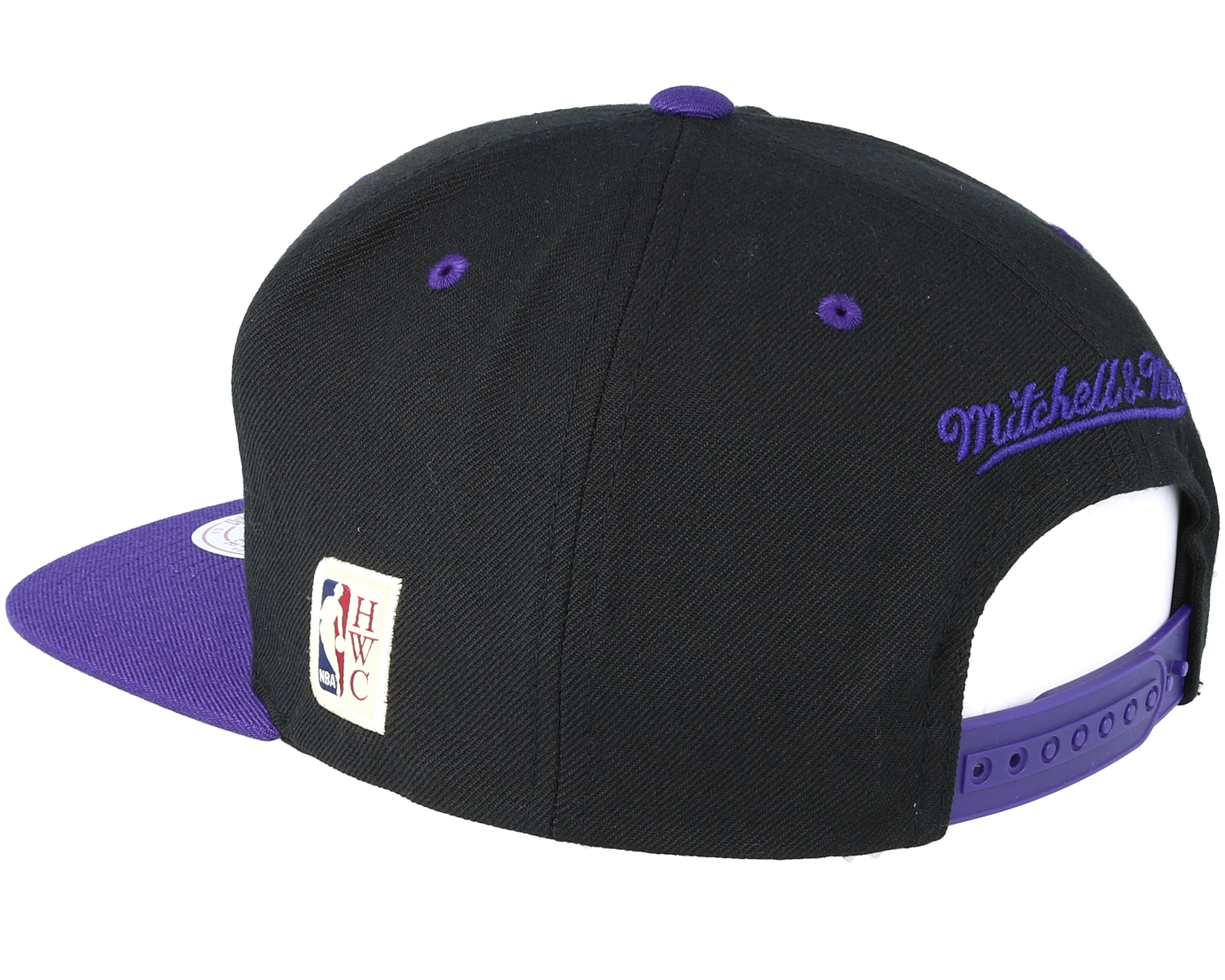 Toronto Raptors Team Arch Black/Purple Snapback - Mitchell & Ness caps ...