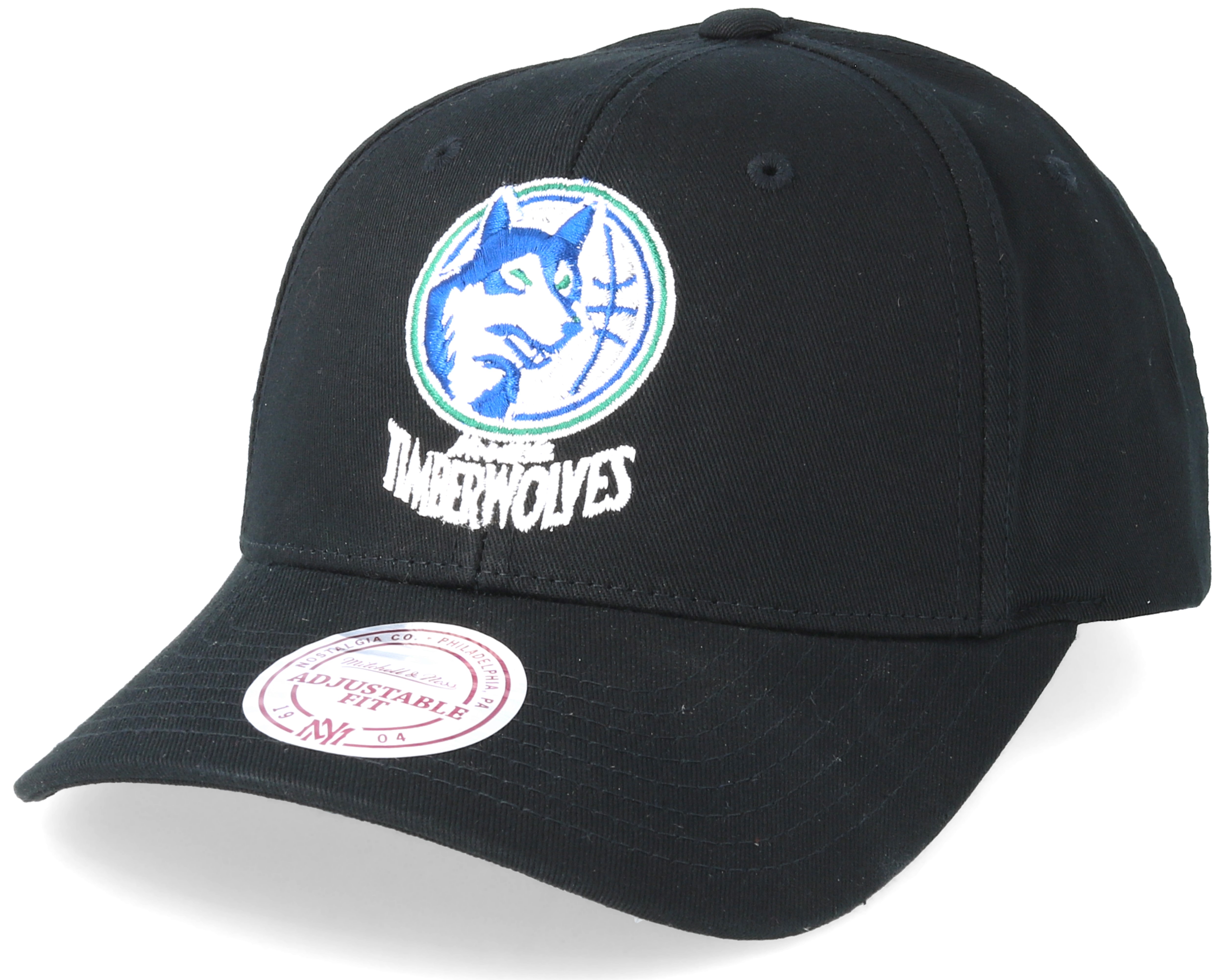 Minnesota Timberwolves Team Logo Low Pro Black Adjustable - Mitchell ...