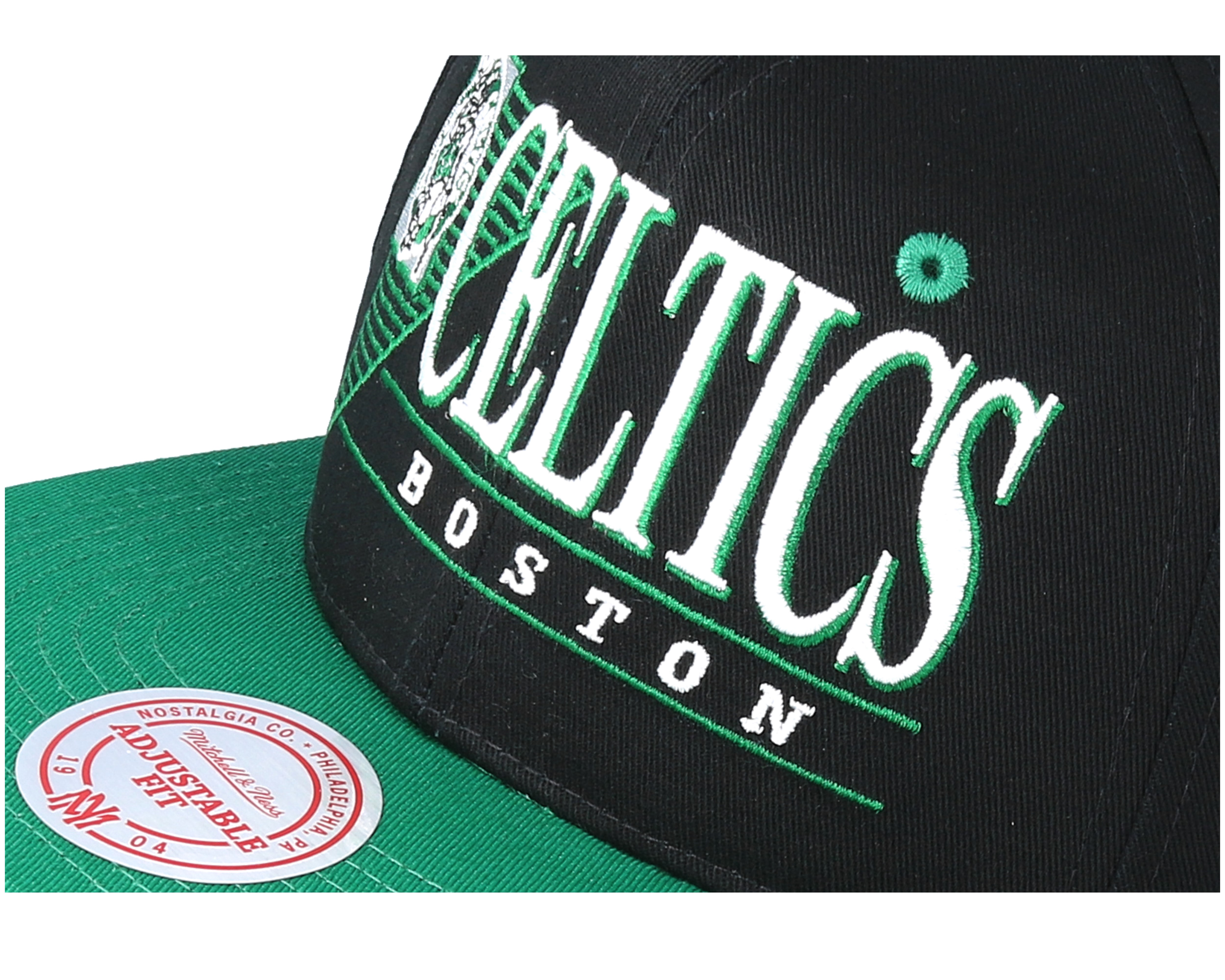Boston Celtics Horizon Black/Green Snapback - Mitchell & Ness caps ...