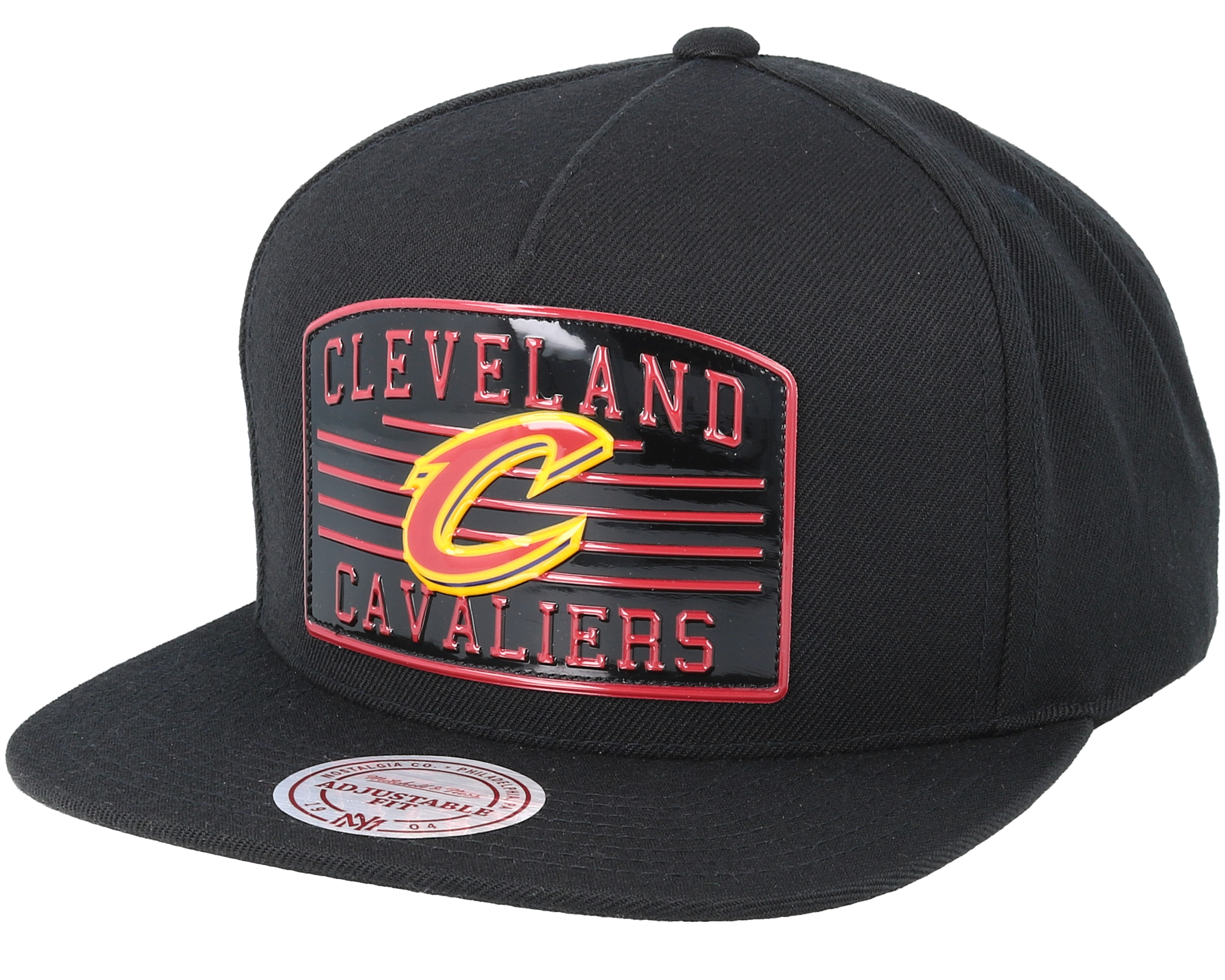 Cleveland Cavaliers Weald Patch Black Snapback - Mitchell & Ness caps ...