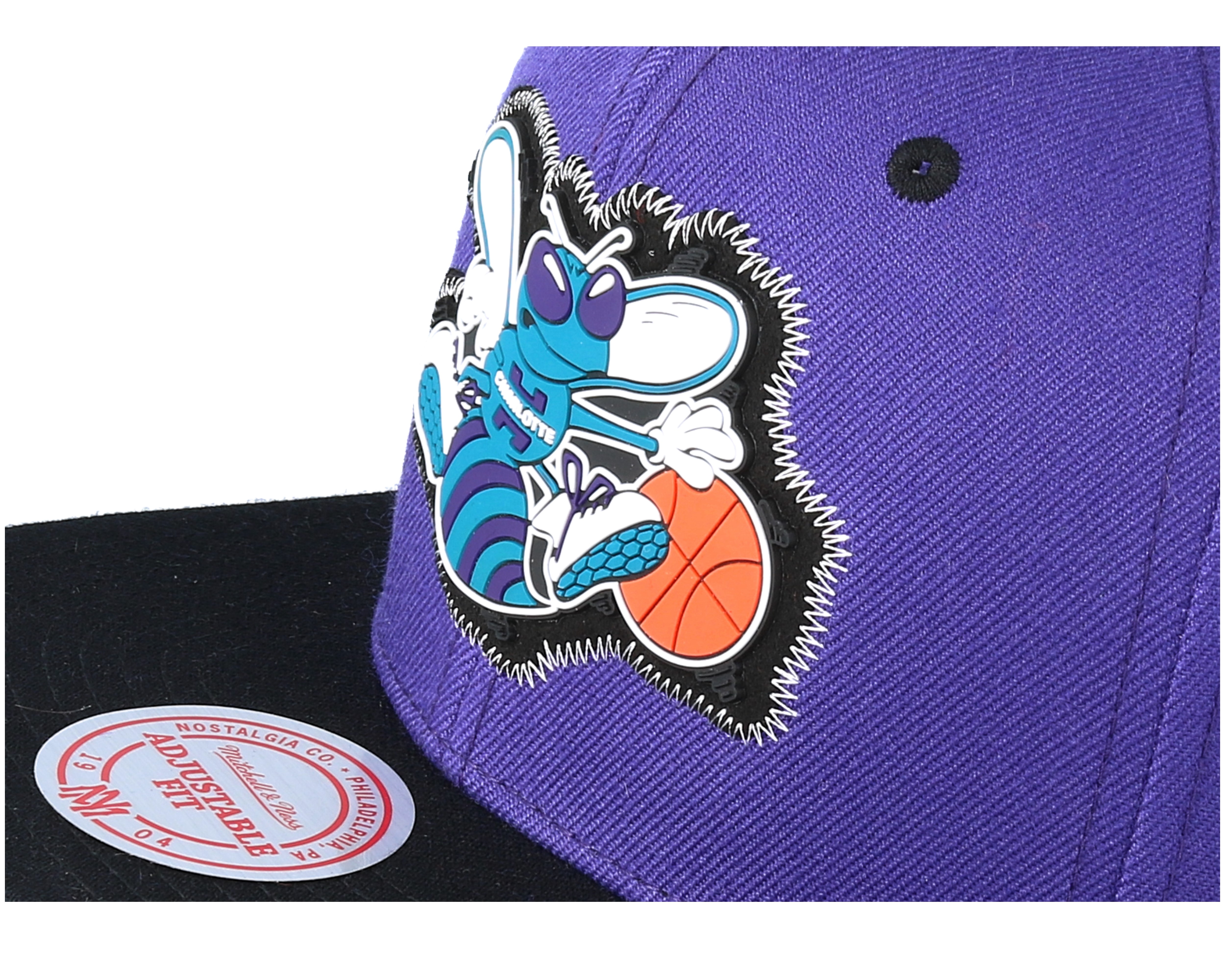 Charlotte Hornets Zig Zag Purple Snapback - Mitchell & Ness caps ...