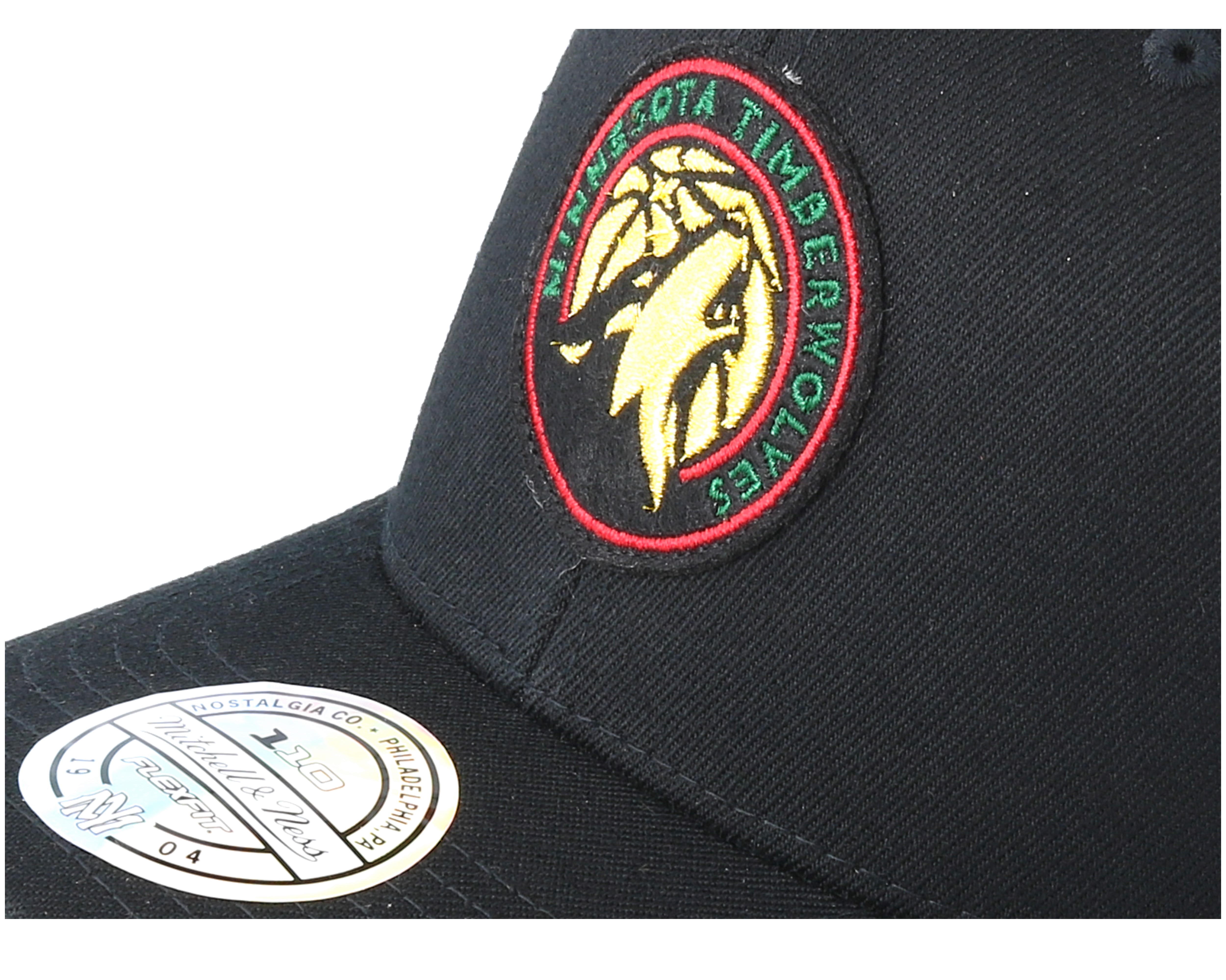 Minnesota Timberwolves Luxe Black 110 Adjustable - Mitchell & Ness caps ...