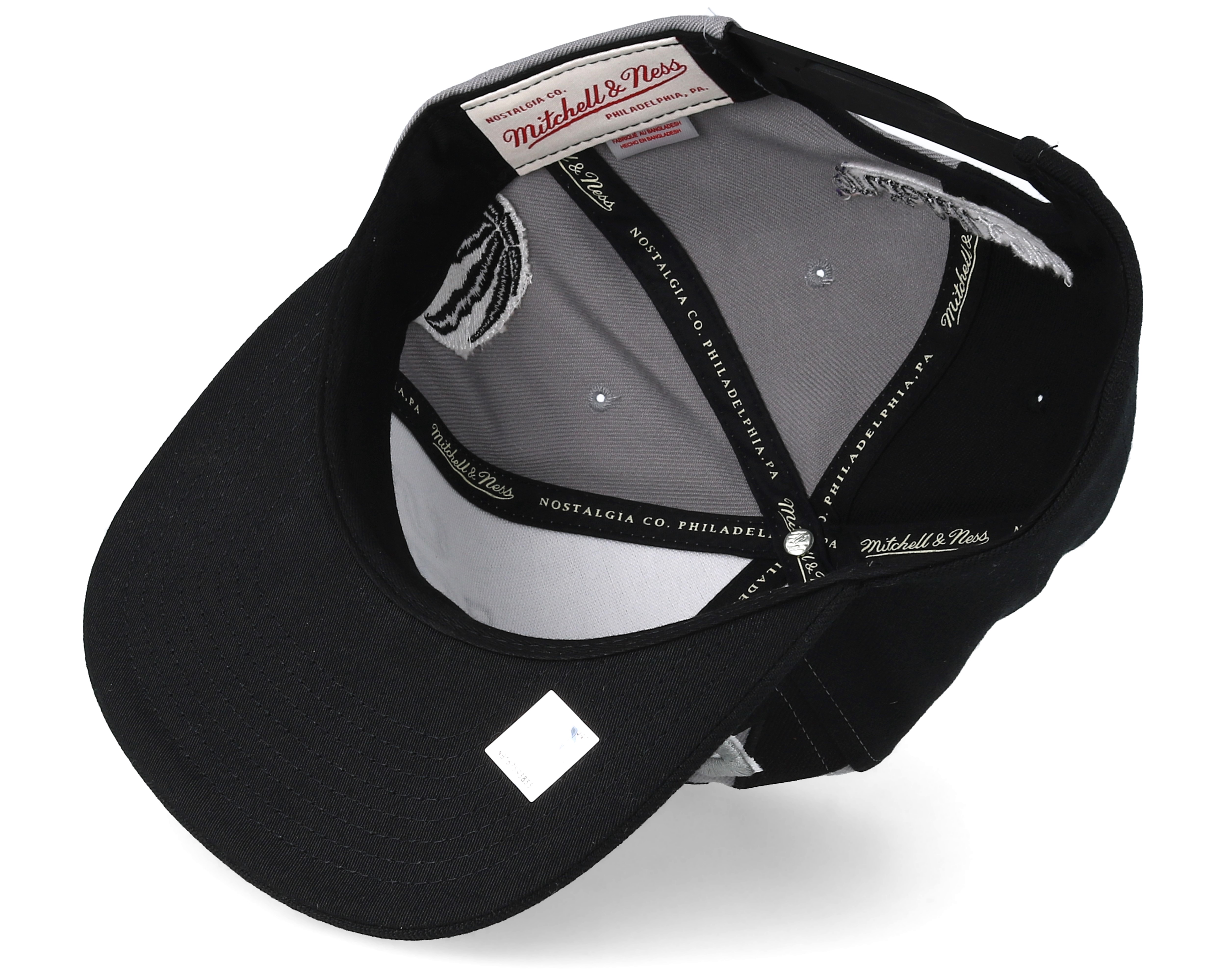 Toronto Raptors Shark Tooth Grey/Black Snapback - Mitchell & Ness caps ...