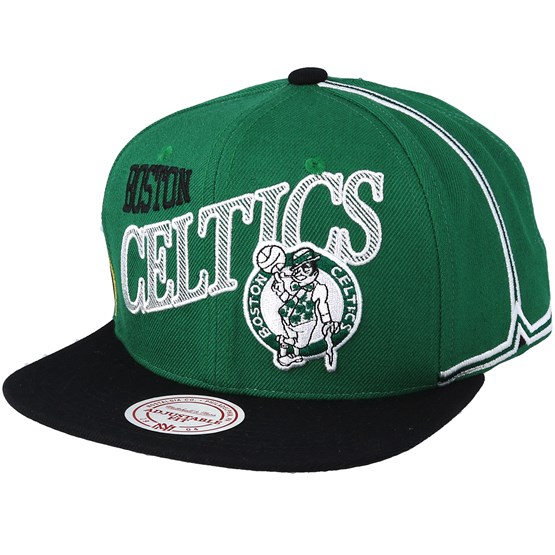 Boston Celtics Side To Side Green Snapback - Mitchell & Ness caps ...