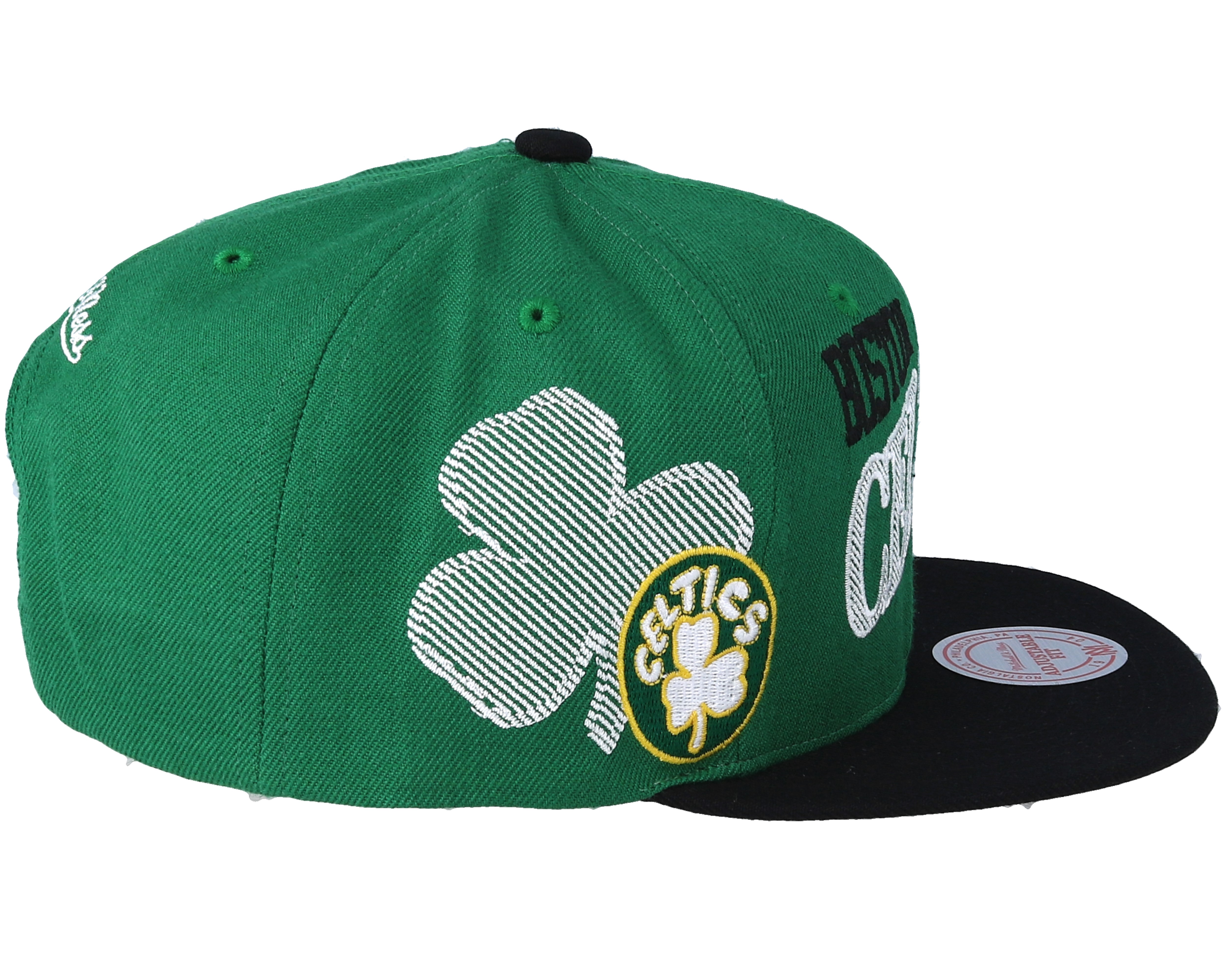Boston Celtics Side To Side Green Snapback - Mitchell & Ness caps ...