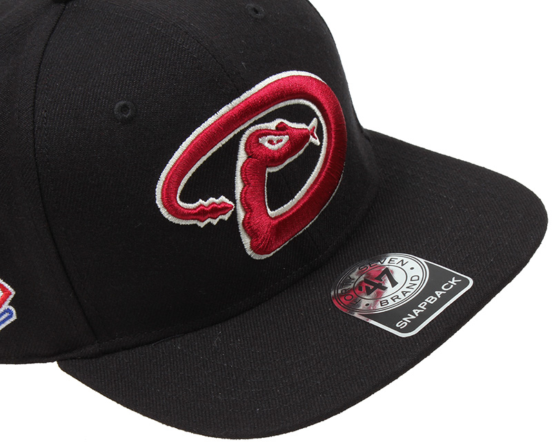 Arizona Diamondbacks Sure Shot Black Snapback - 47 Brand caps ...