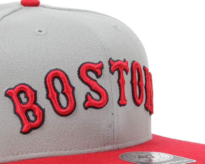 Boston Red Sox Script Side Grey Snapback - 47 Brand caps ...
