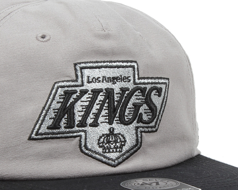 LA Kings Marvin Grey/Black Snapback - 47 Brand caps - Hatstoreworld.com