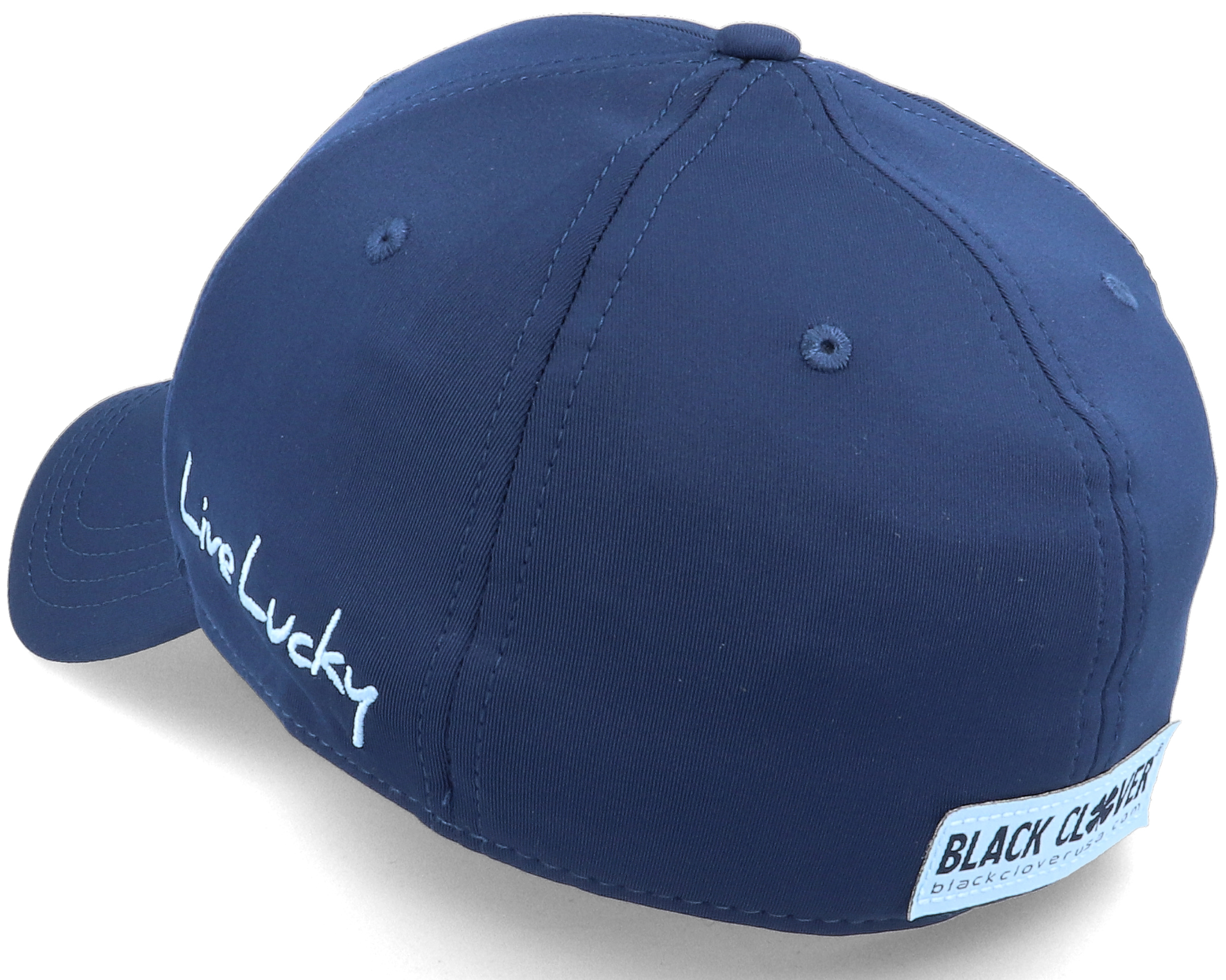 Premium Clover 6 Navy/Carolina Blue Clover Flexfit - Black Clover caps ...