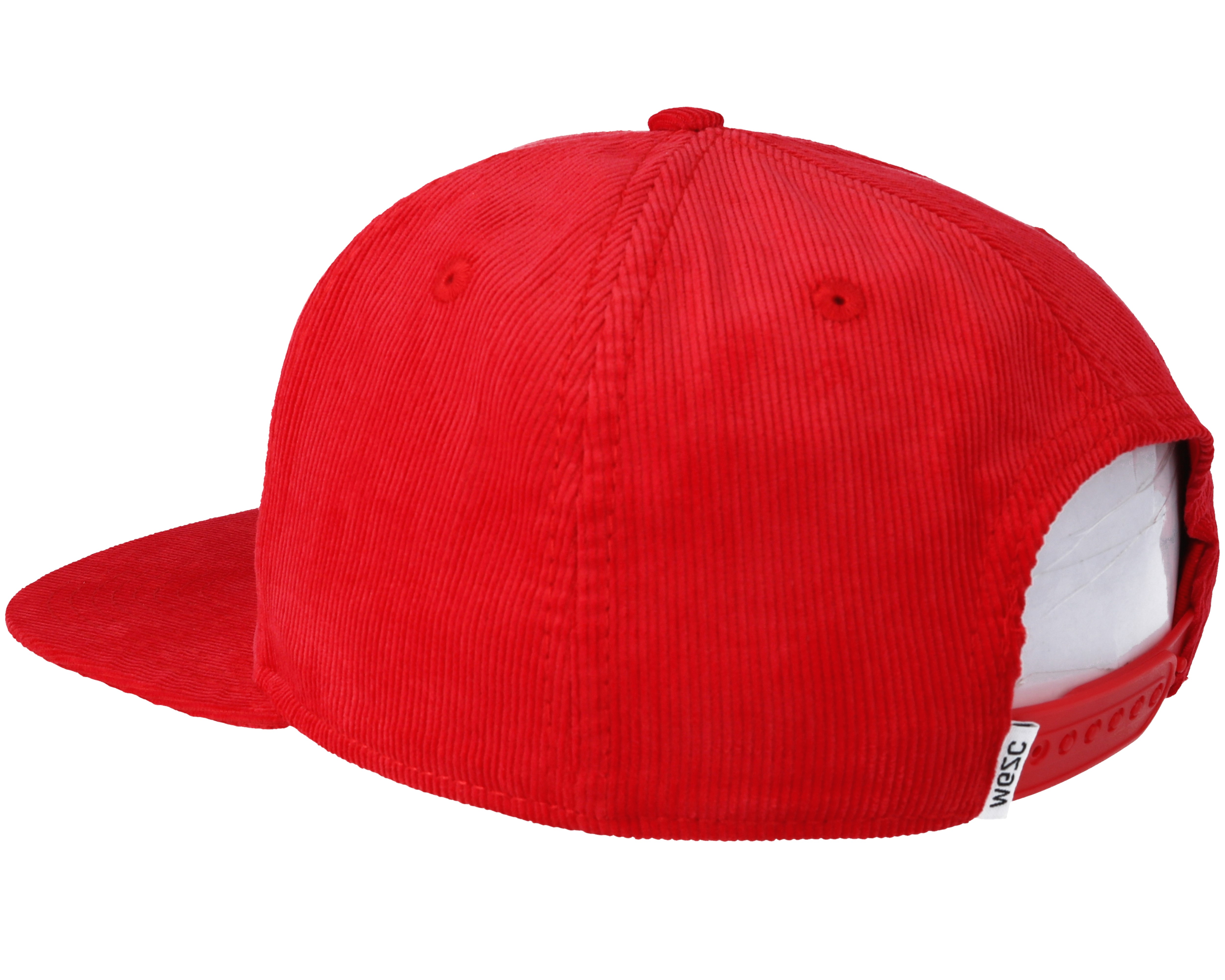 Cursive Logo Red Snapback - WeSC caps - Hatstoreworld.com
