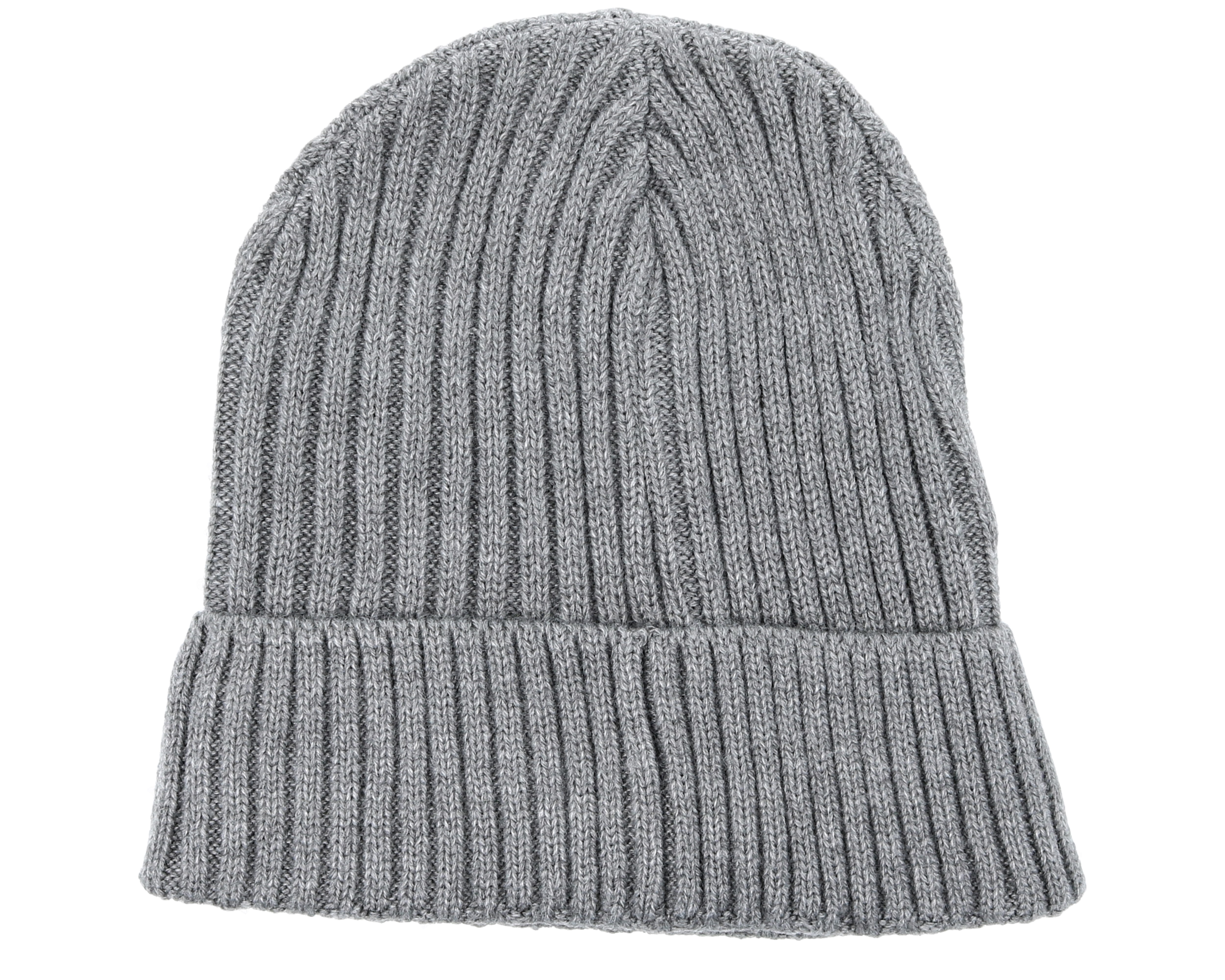 Badge Grey Melange Beanie - Wear Colour beanies - Hatstoreworld.com