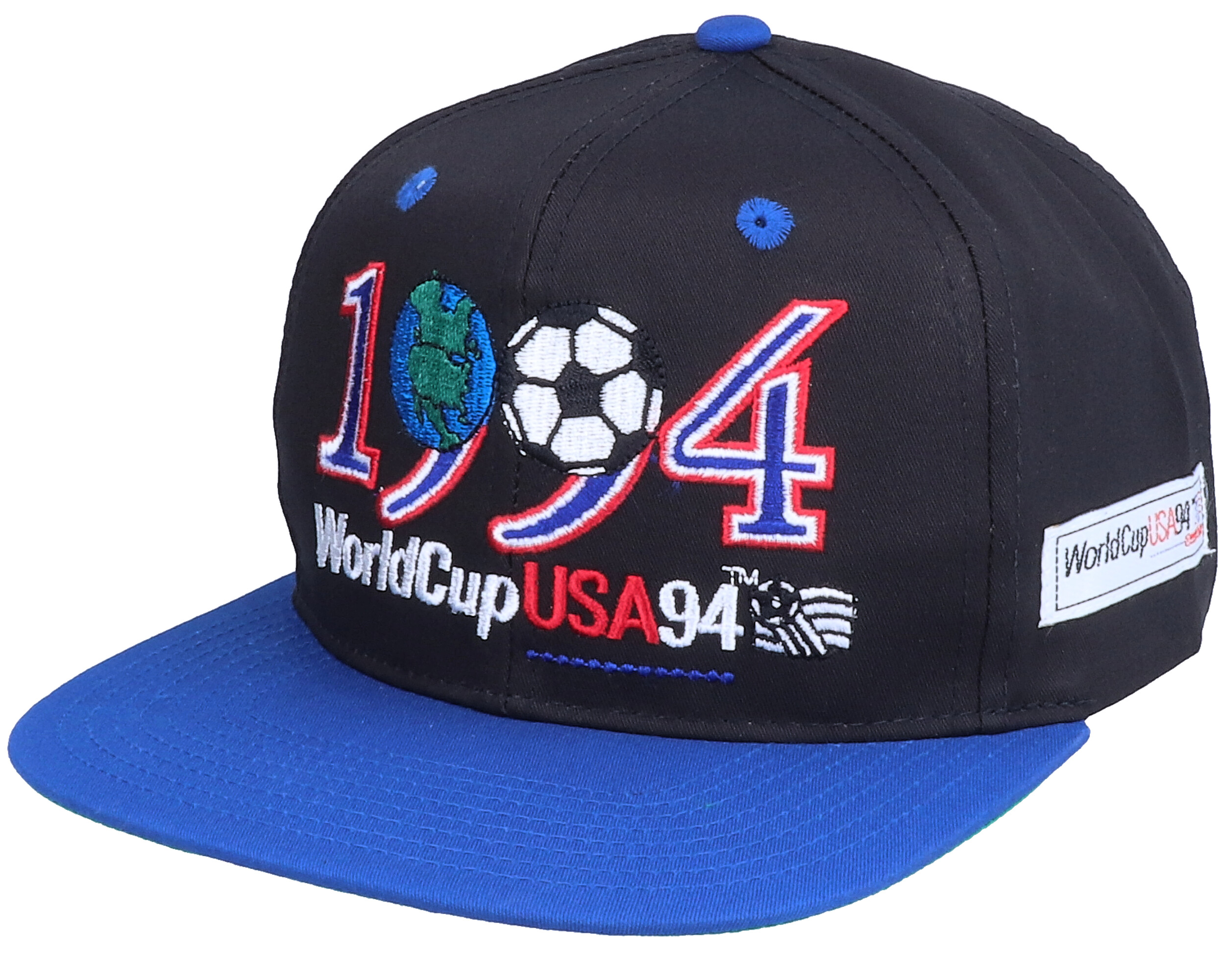 1994 World Cup Logo Black/Blue Vintage Black/Blue Snapback - Twins ...
