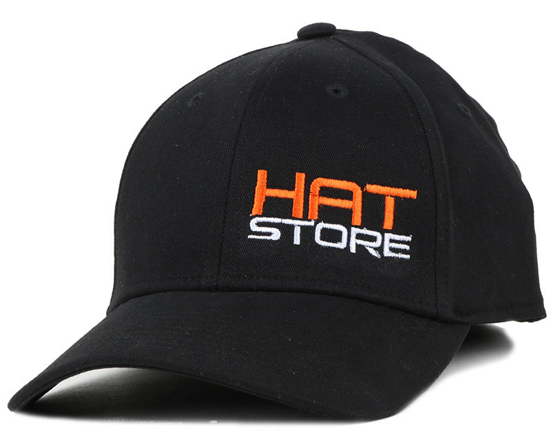 Side Logo Black Flexfit - Hatstore caps - Hatstoreworld.com