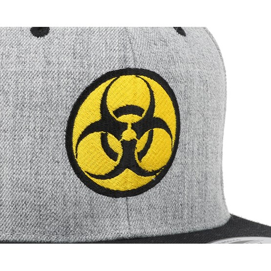 Biohazard Grey/Yellow Snapback - Iconic caps - Hatstoreworld.com