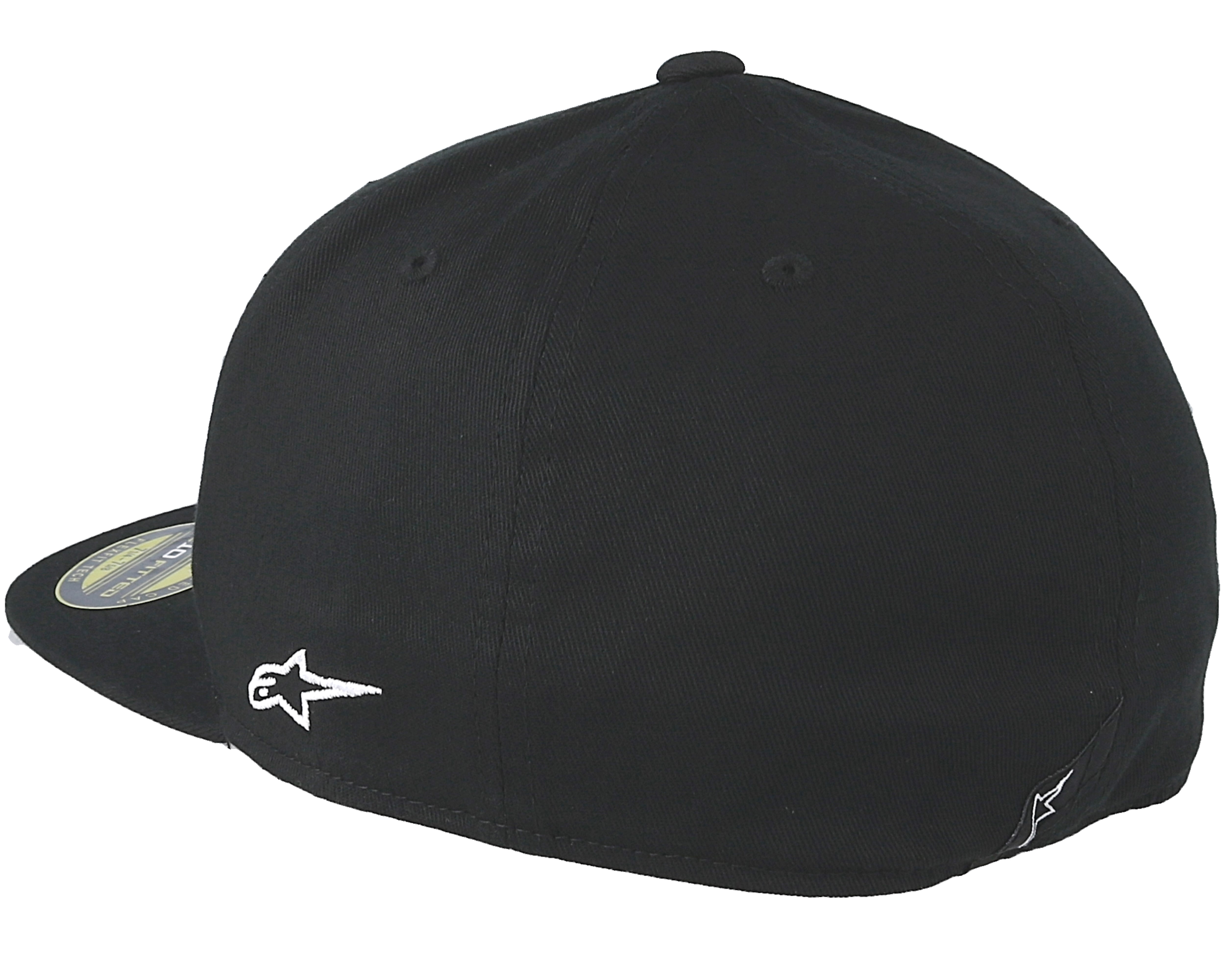 Word Hat Black/White Fitted - Alpinestars caps - Hatstoreworld.com