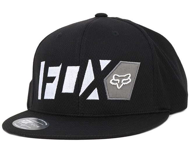 Lead Stretch Black Snapback - Fox caps - Hatstoreworld.com
