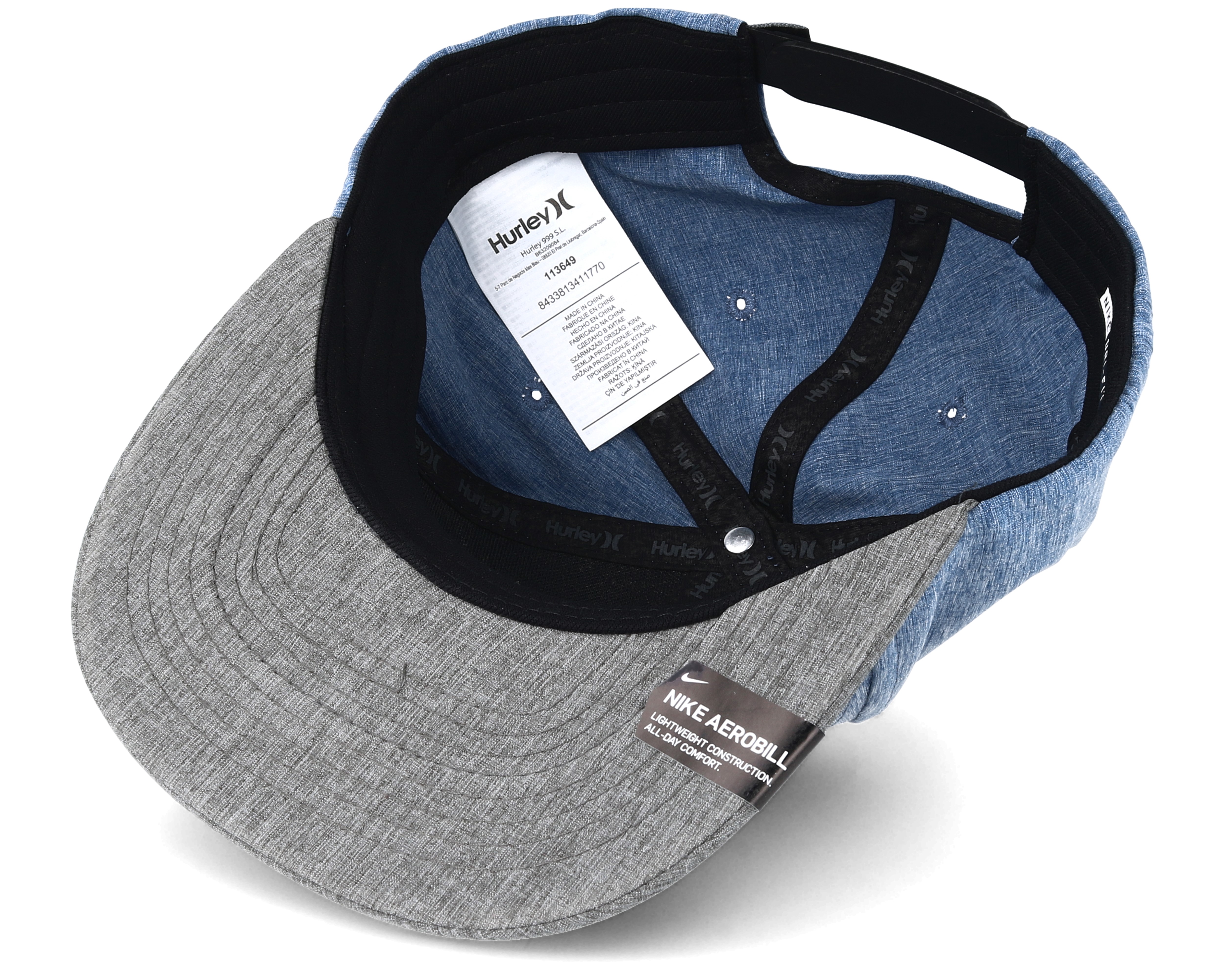 Phantom One and Only Blue Snapback - Hurley caps - Hatstoreworld.com