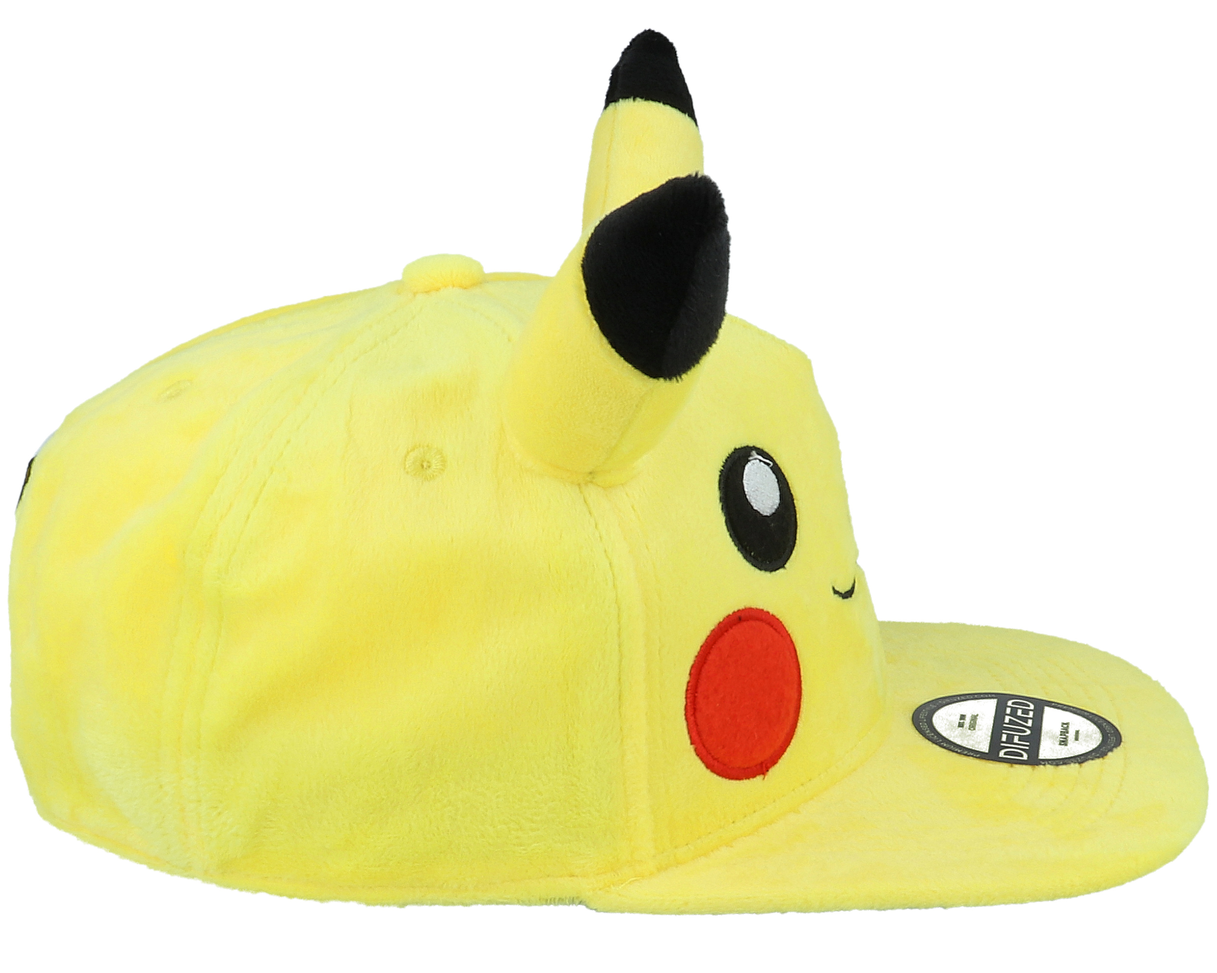 Pokémon Pikachu Plush Yellow Snapback - Difuzed caps - Hatstoreworld.com
